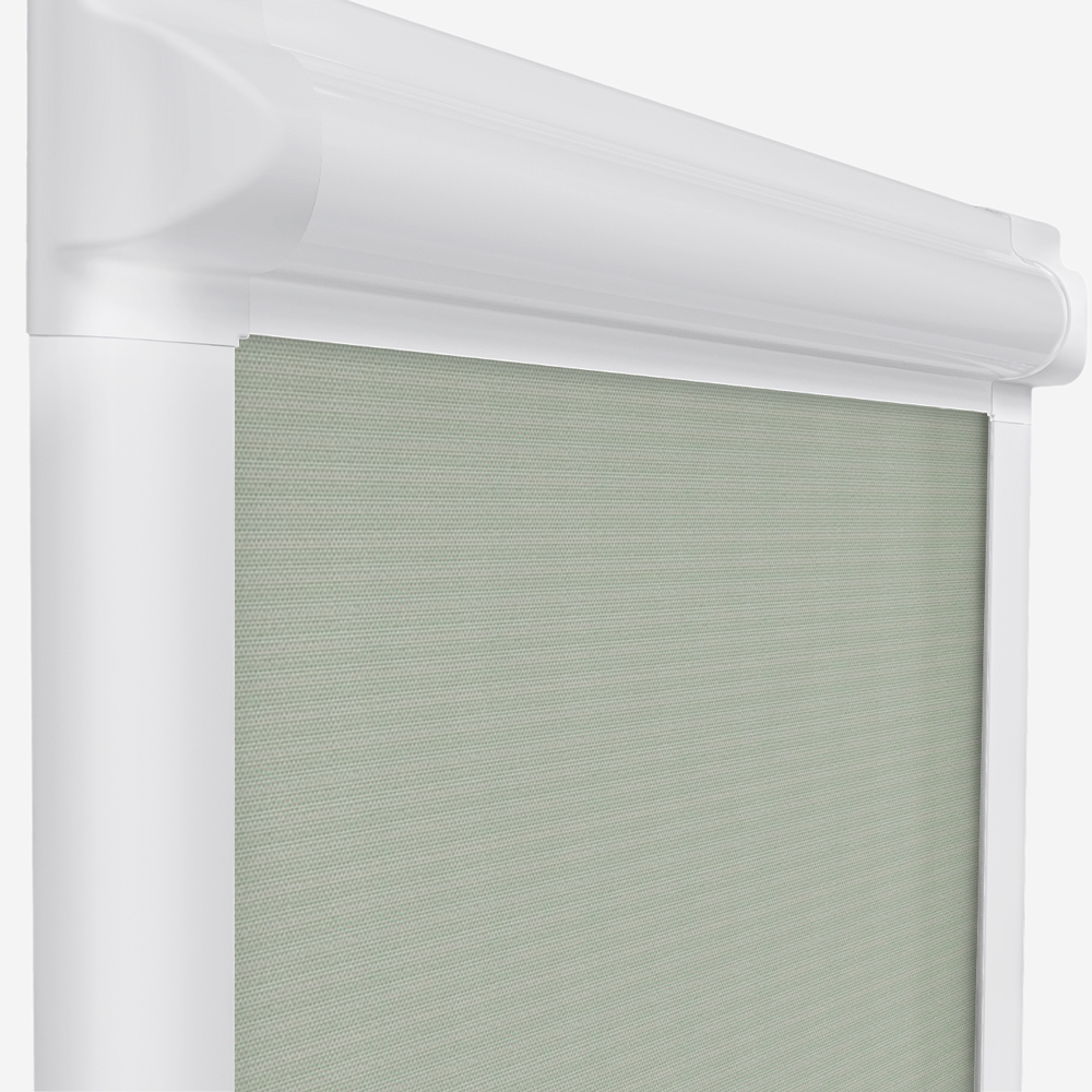 Deluxe Plain Sage Perfect Fit® Roller Blind | Blinds Direct