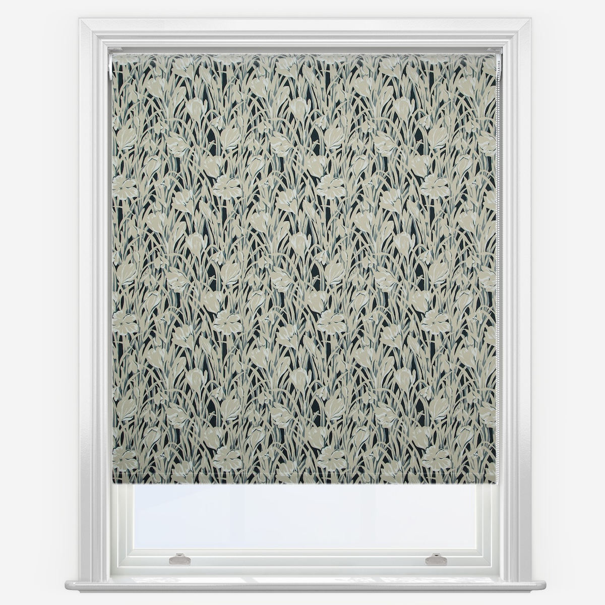 Emily Bond Crocus Indigo Roller Blind | Blinds Direct