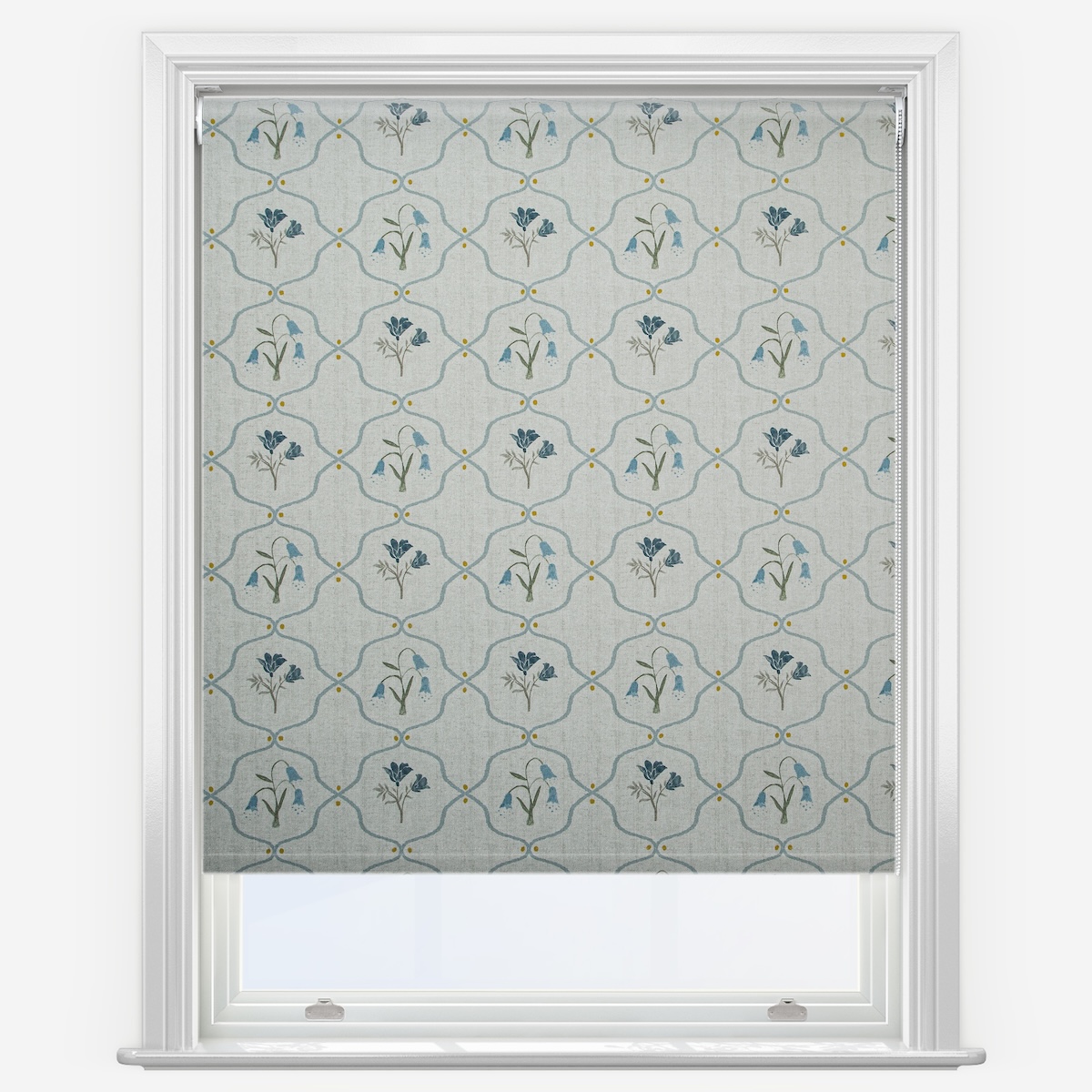 Emily Bond Margot Steel Blue Roller Blind | Blinds Direct