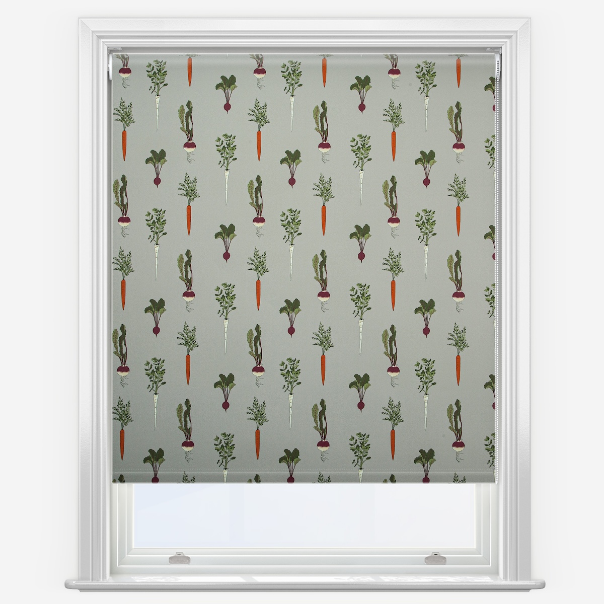 Sophie Allport Homegrown Grey Roller Blind | Blinds Direct