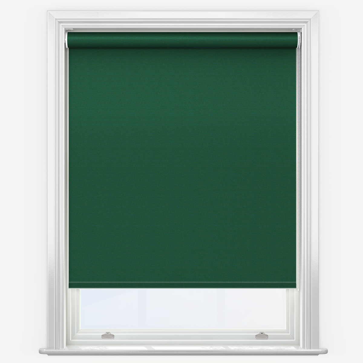 Supreme Blackout Forest Green Roller Blind | Blinds Direct