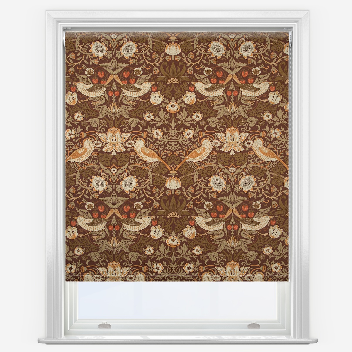 William Morris at Home Strawberry Thief Acorn Roller Blind | Blinds Direct