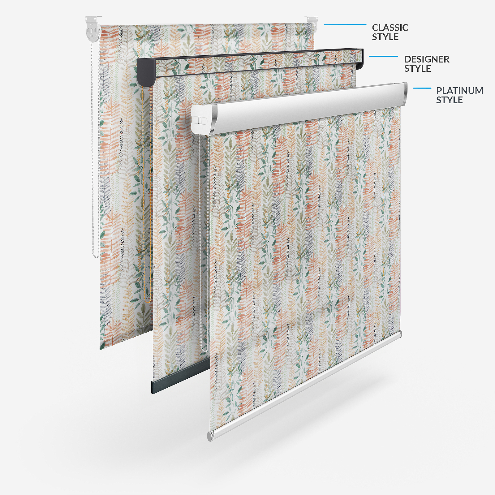 Botanic Rust Roller Blind