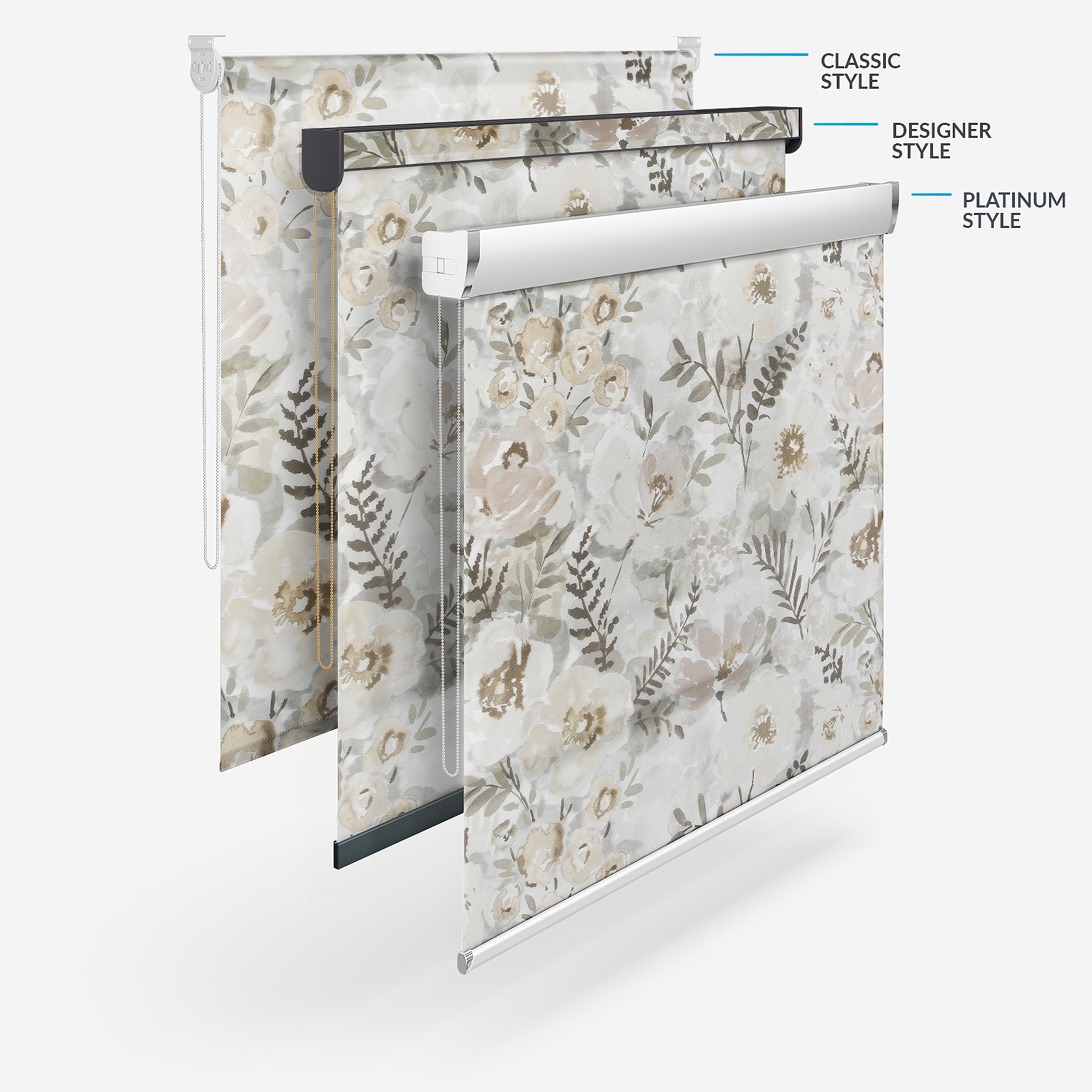 Mabel Grey Roller Blind