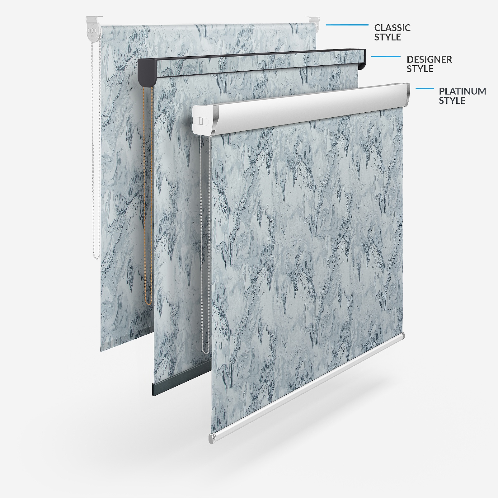 Melody Grey Roller Blind | Blinds Direct