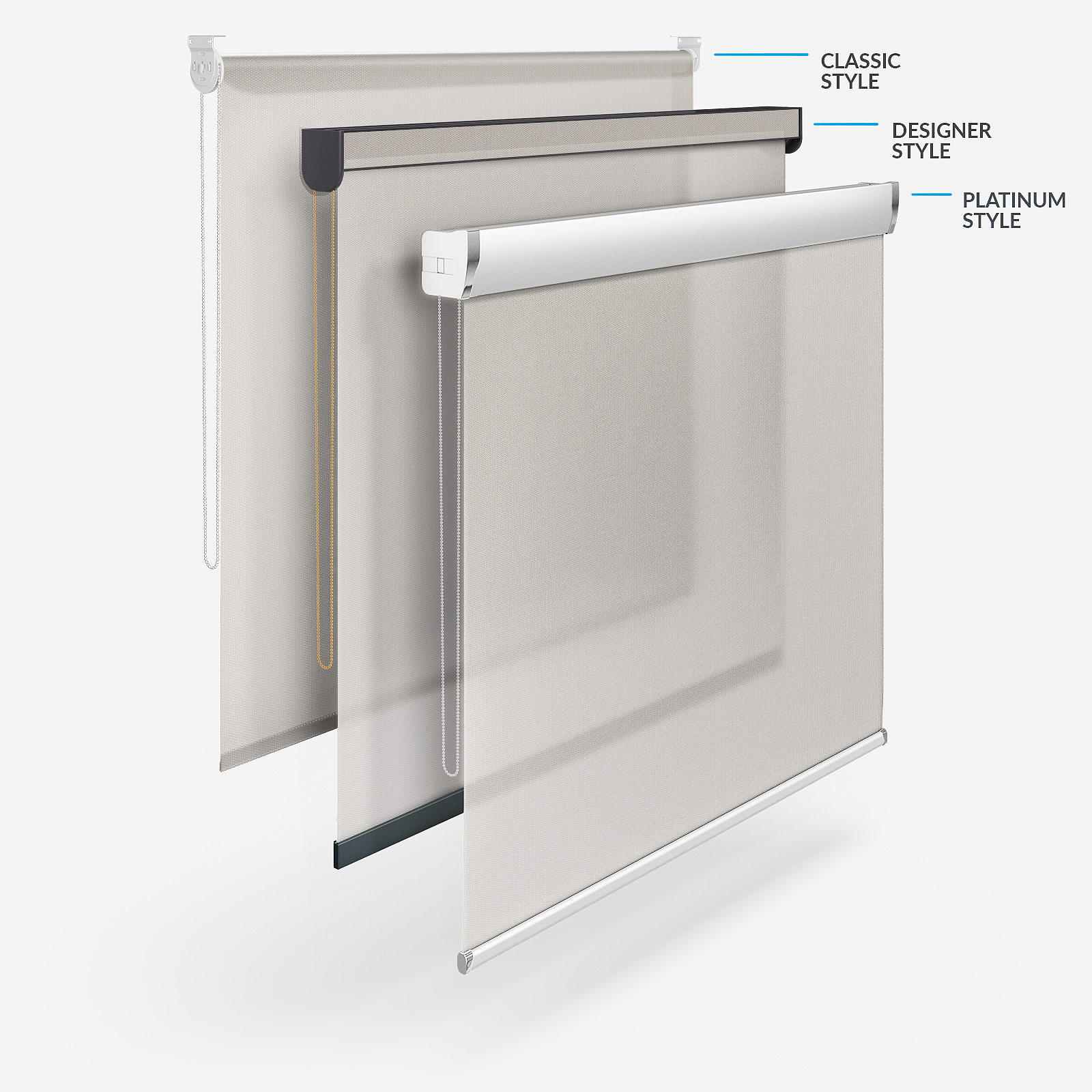 Coulisse Berlin Metal Roller Blind | Blinds Direct