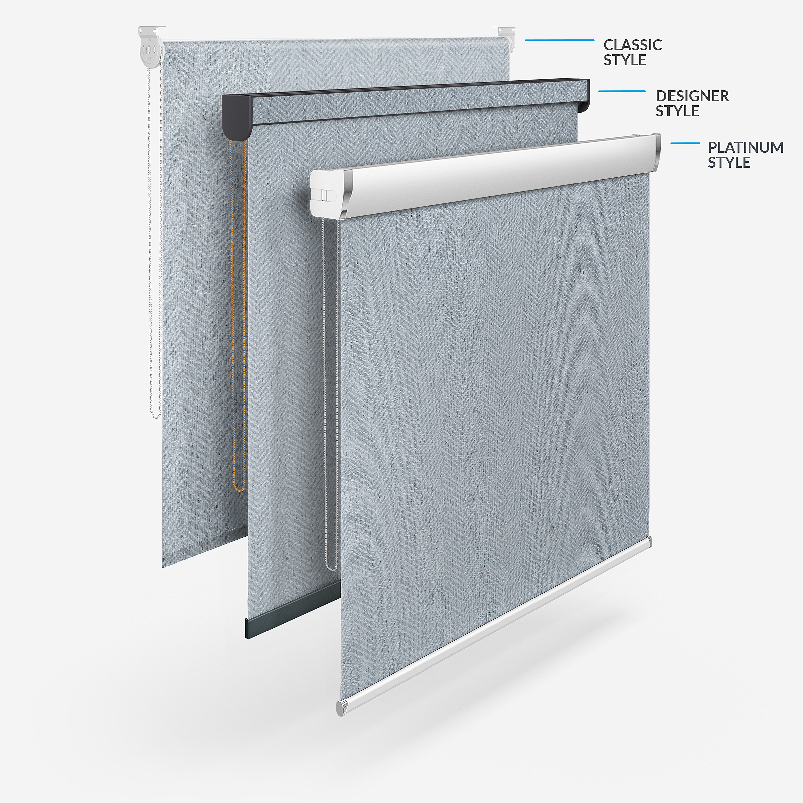 Herringbone Stone Roller Blind | Blinds Direct