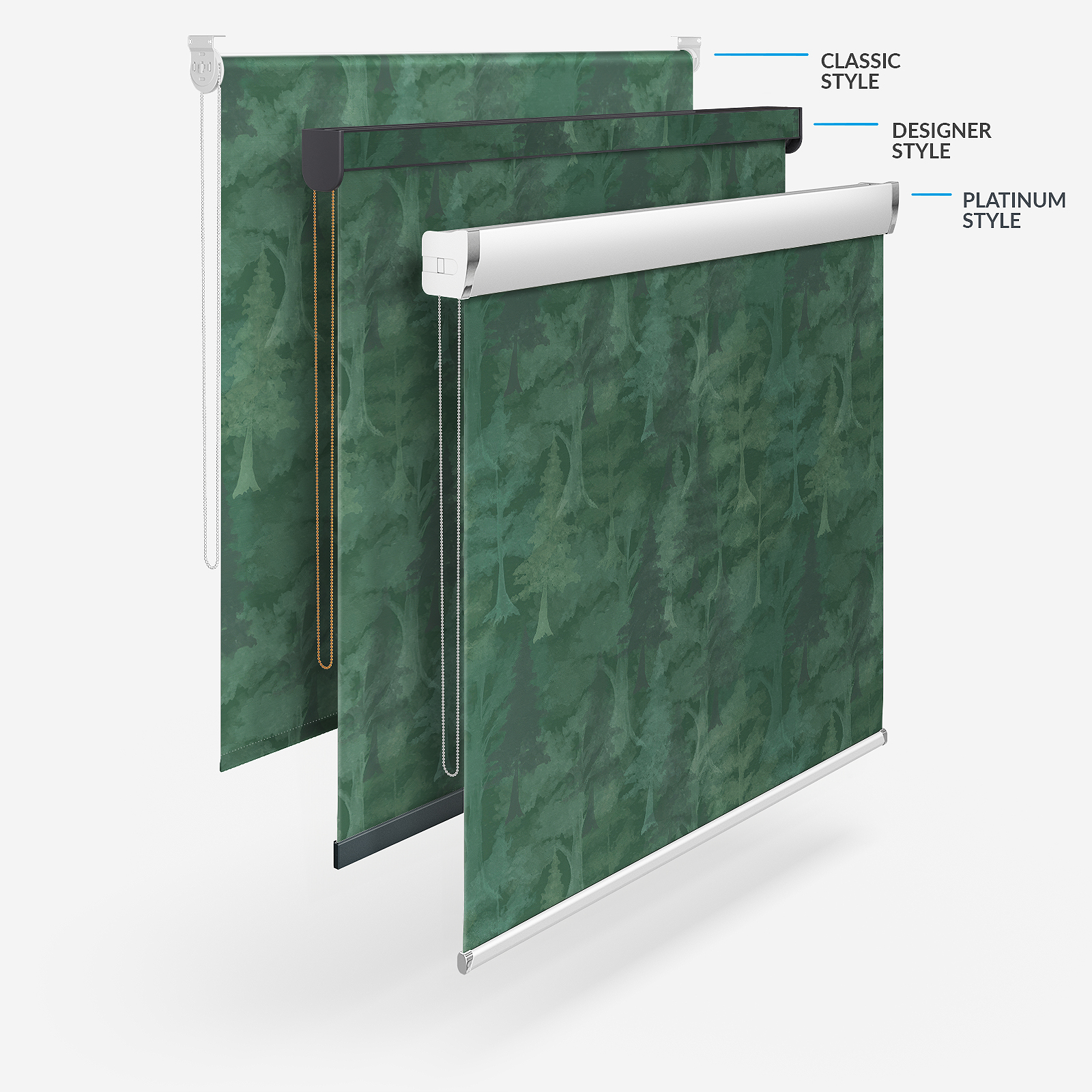 Sonova Studio Evergreen Forest Roller Blind | Blinds Direct