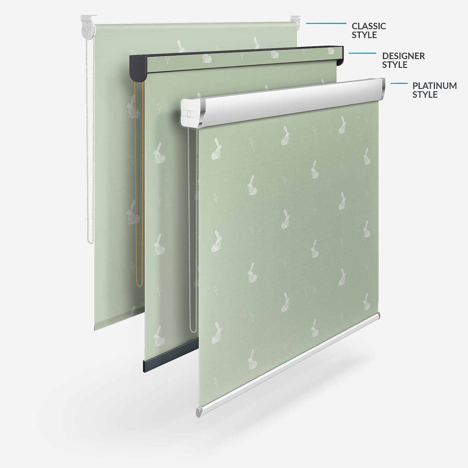 Sonova Studio Hare Sage Roller Blind | Blinds Direct