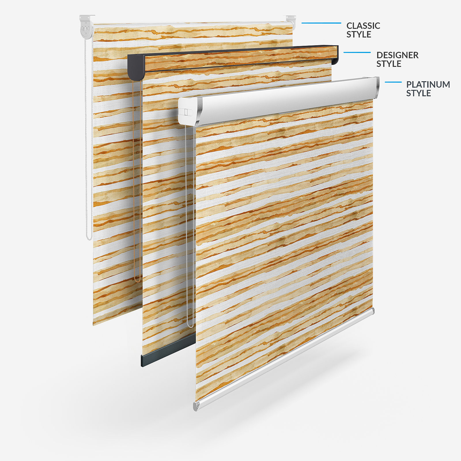 Sonova Studio Panorama Ochre Roller Blind | Blinds Direct