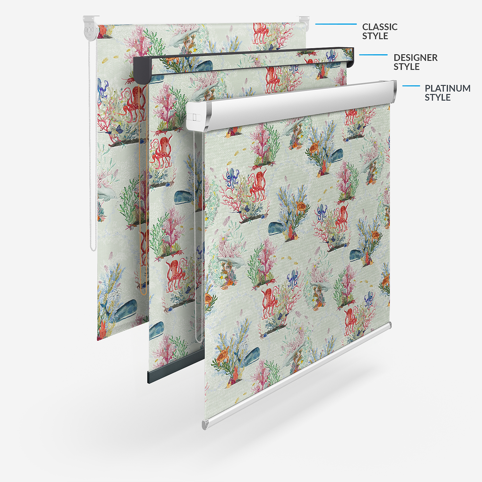 Sonova Studio Sea Symphony Mineral Roller Blind | Blinds Direct