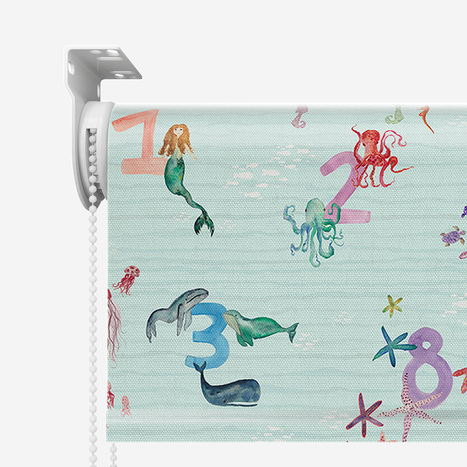 Sonova Studio Counting Shells Blue Roller Blind | Blinds Direct