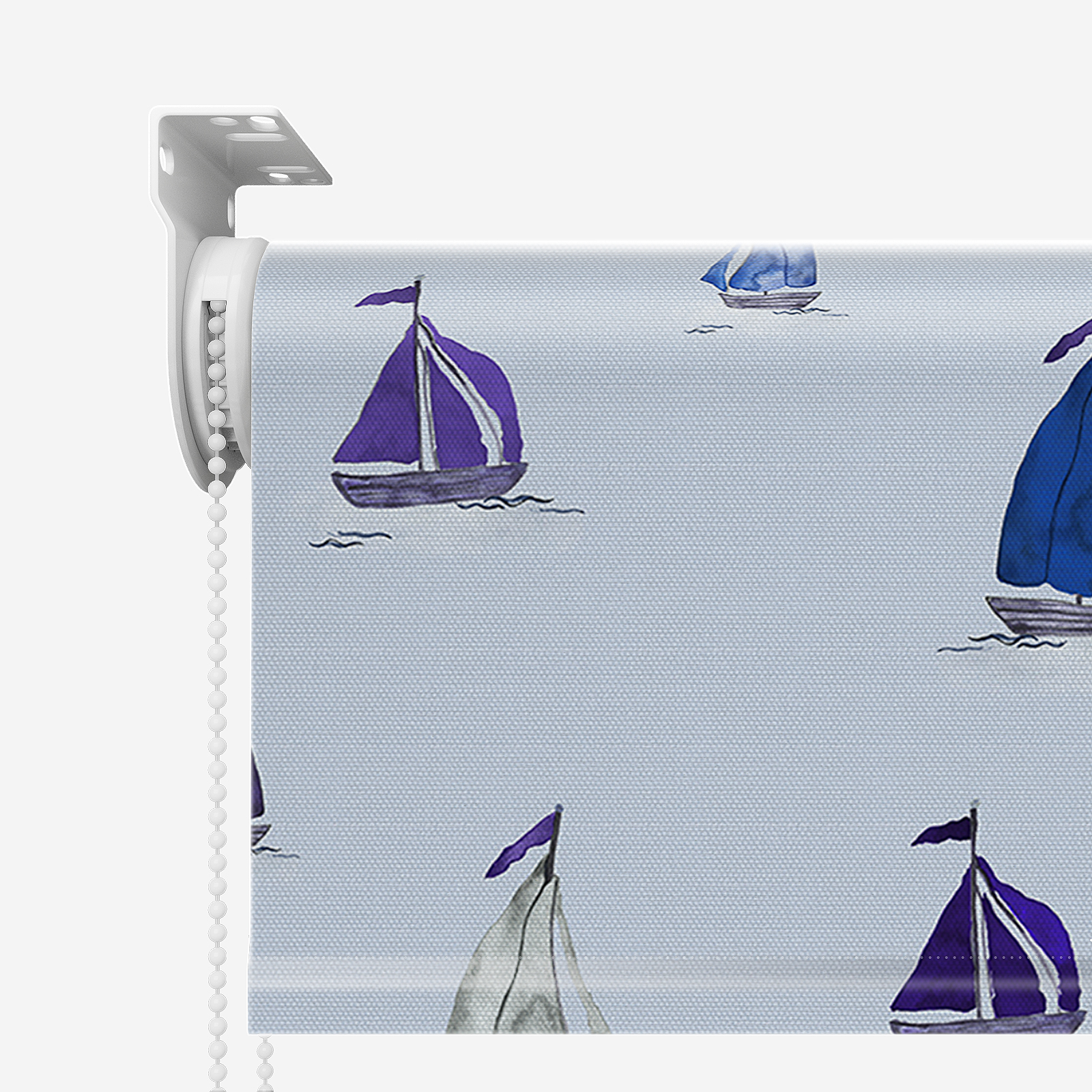 Sonova Studio Seashore Sails Deep Ocean Blue Roller Blind | Blinds Direct