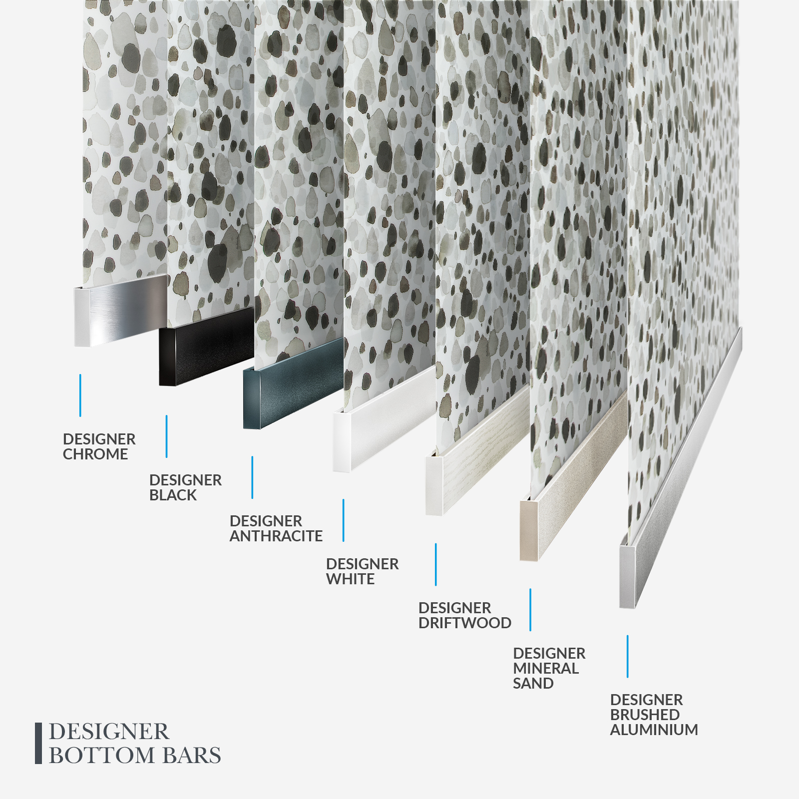 Vinnie Carbon Roller Blind | Blinds Direct