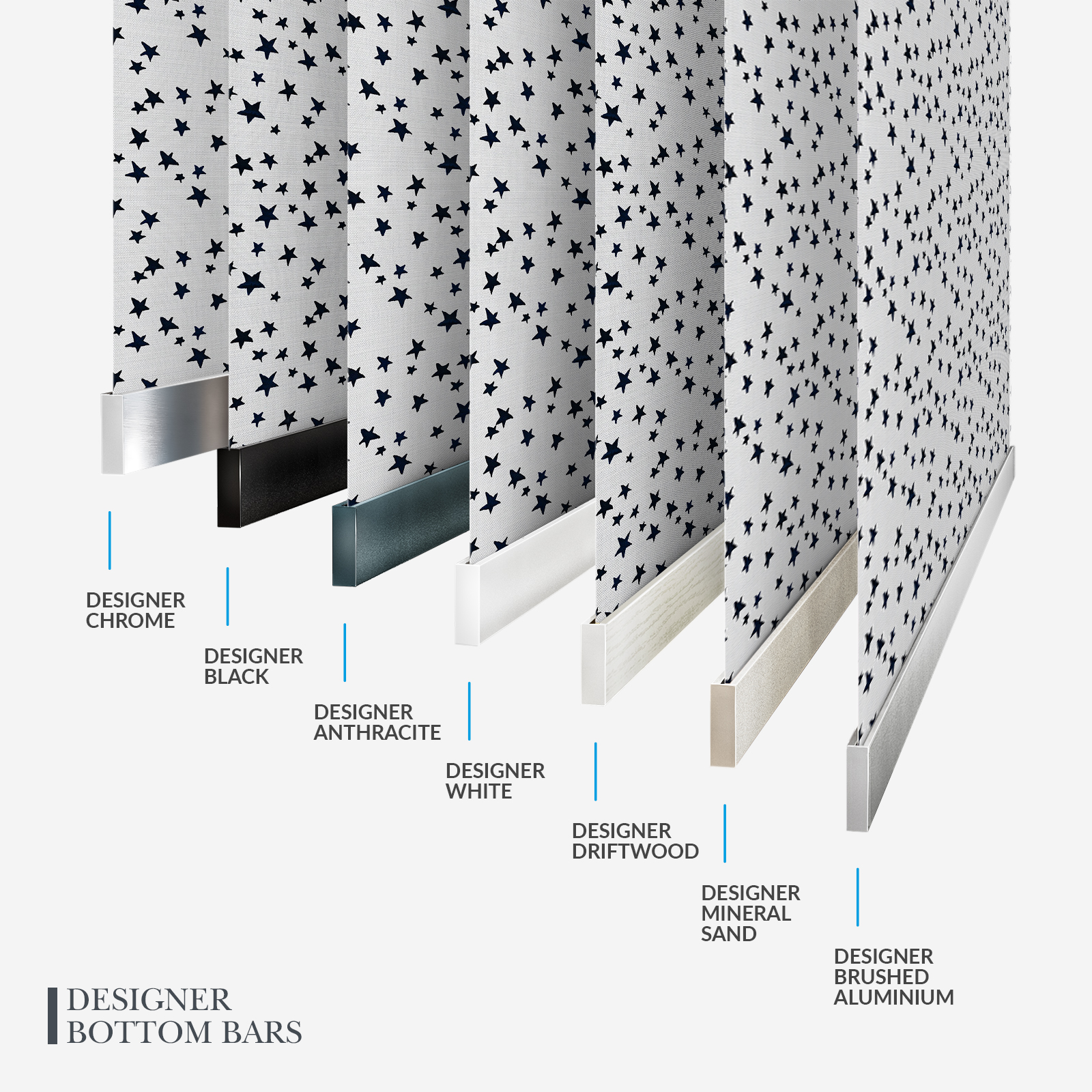 Sonova Studio Stars Monochrome Roller Blind | Blinds Direct