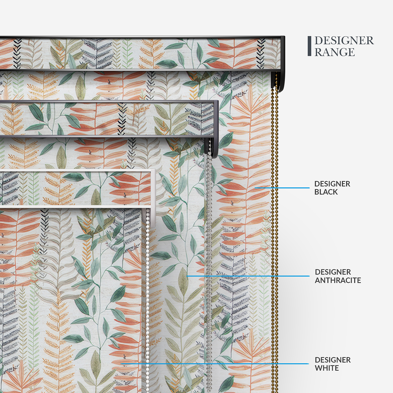 Botanic Rust Roller Blind | Blinds Direct