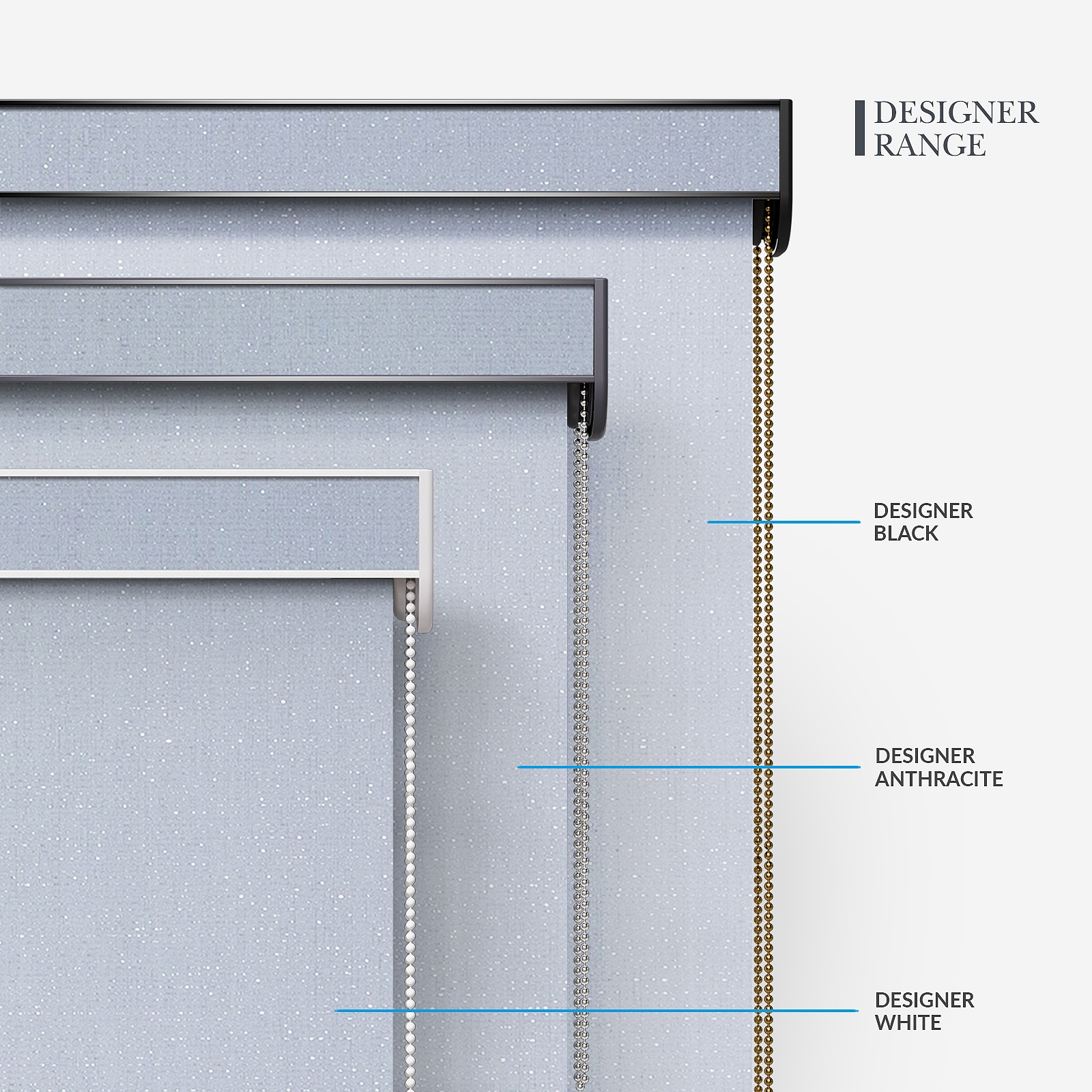 Paris Steel Roller Blind | Blinds Direct