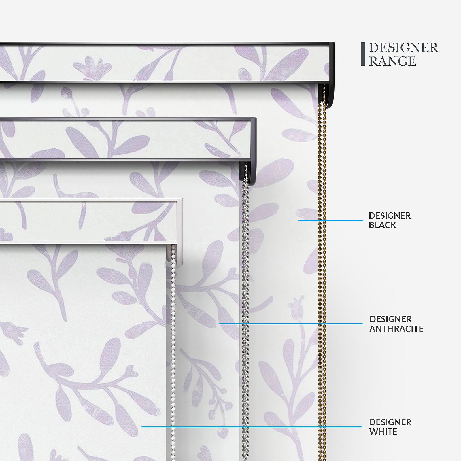 Sprigs Lilac Roller Blind | Blinds Direct