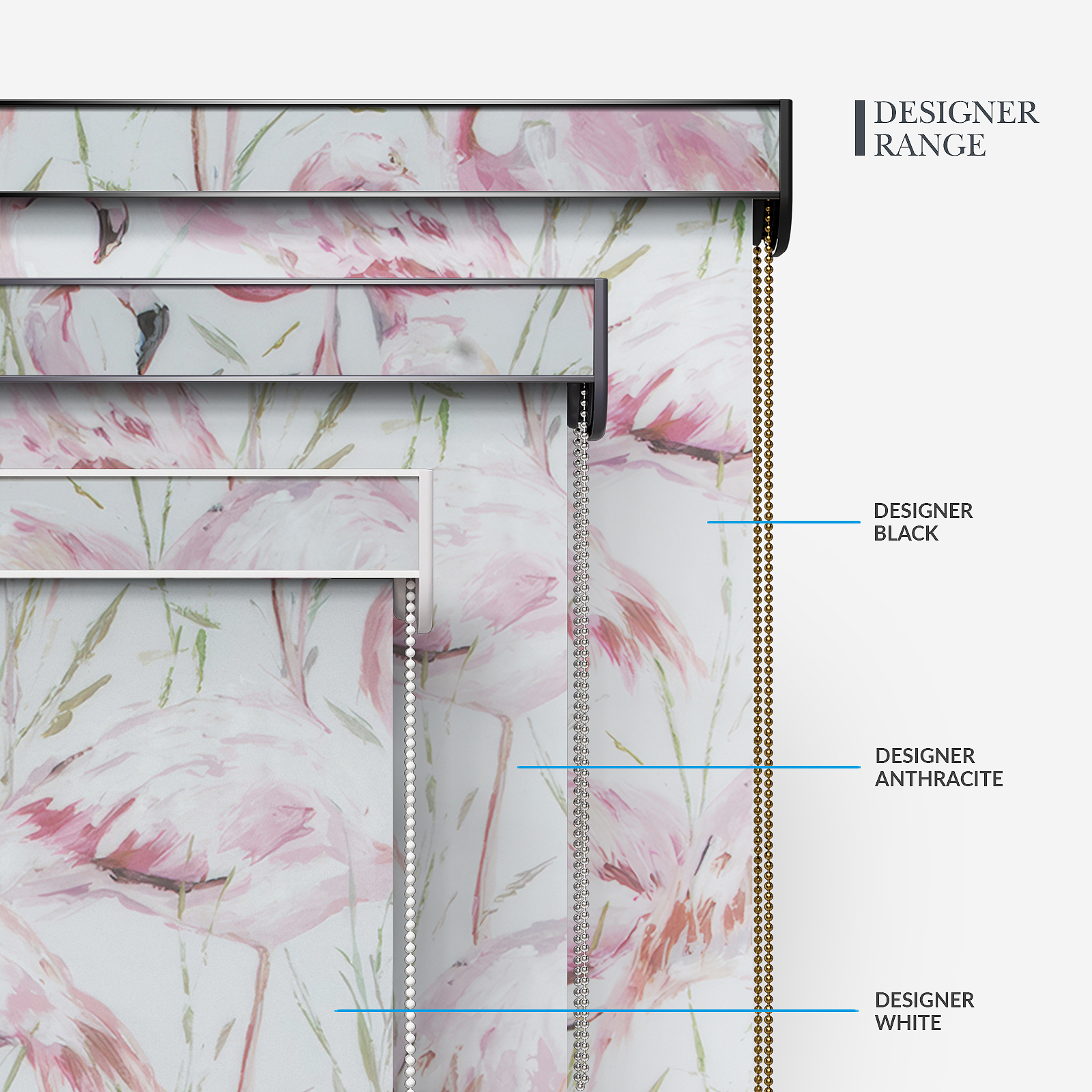 Flock Melody Roller Blind | Blinds Direct