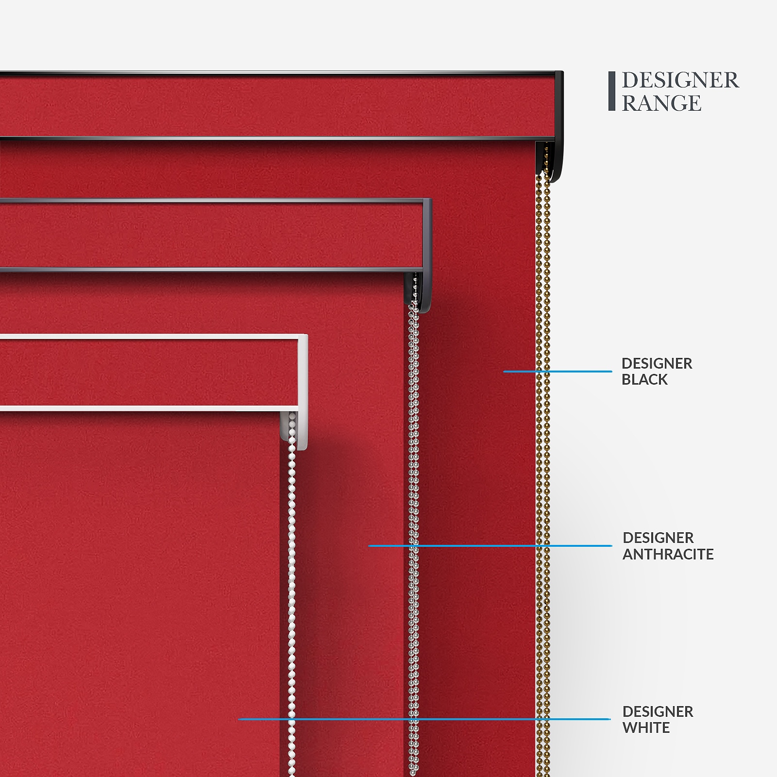 Carnival Blackout Red Roller Blind | Blinds Direct