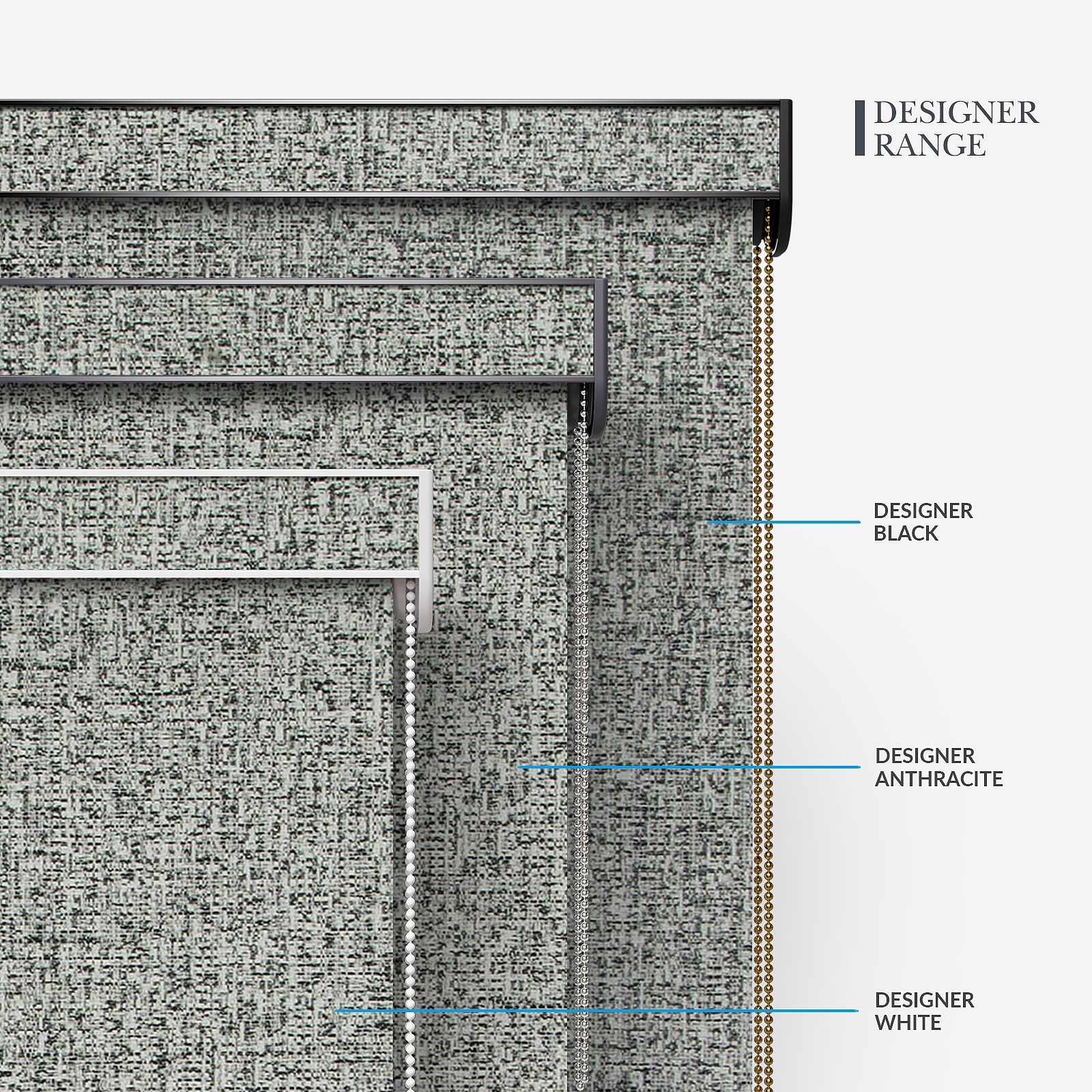 Matrix Blackout Monochrome Roller Blind | Blinds Direct