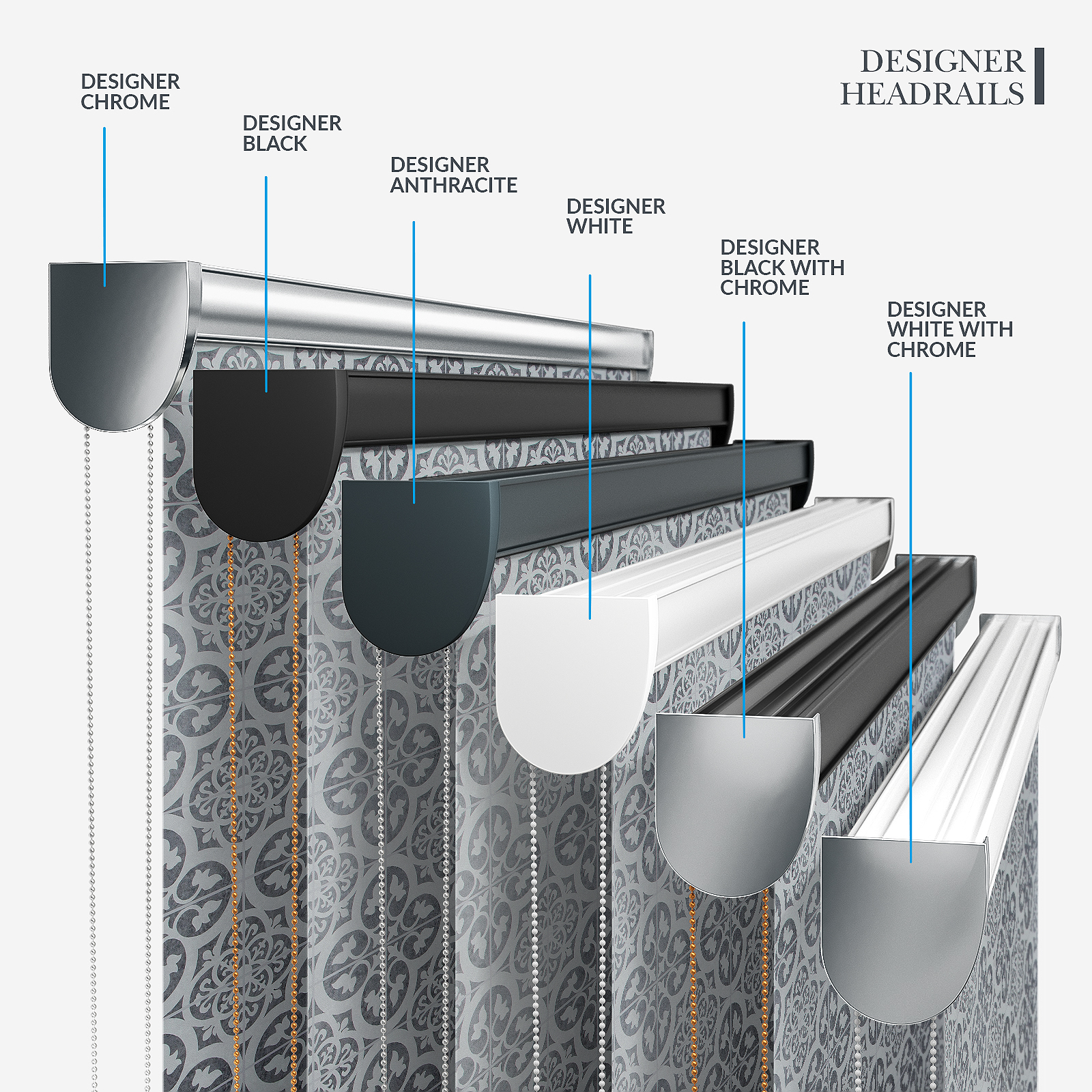 Mosaic Monochrome Roller Blind | Blinds Direct