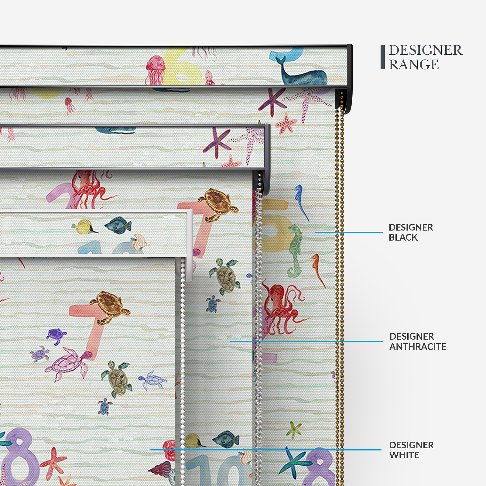 Sonova Studio Counting Shells Multi Roller Blind | Blinds Direct