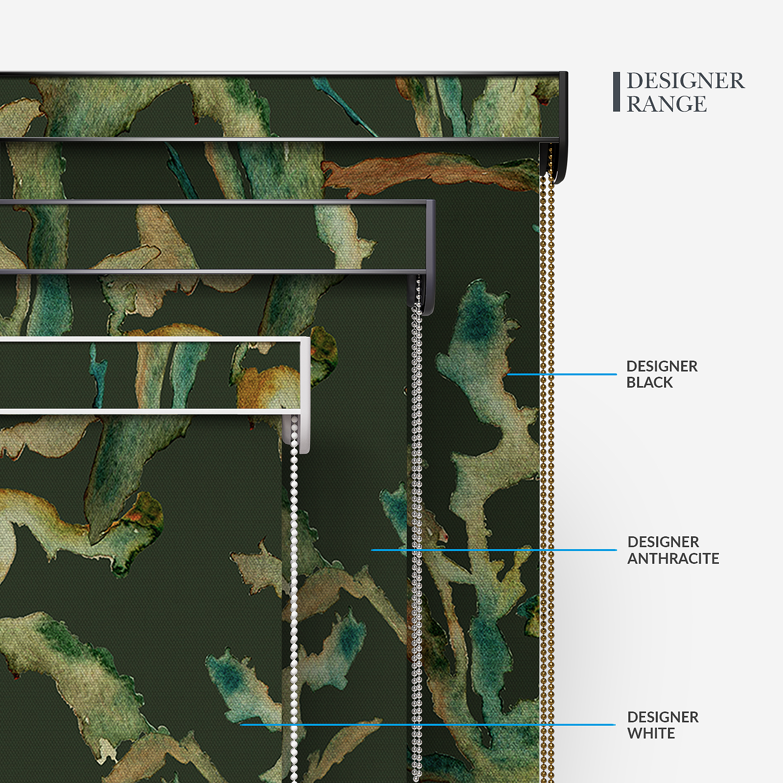 Sonova Studio Nori Seaweed Green Roller Blind | Blinds Direct