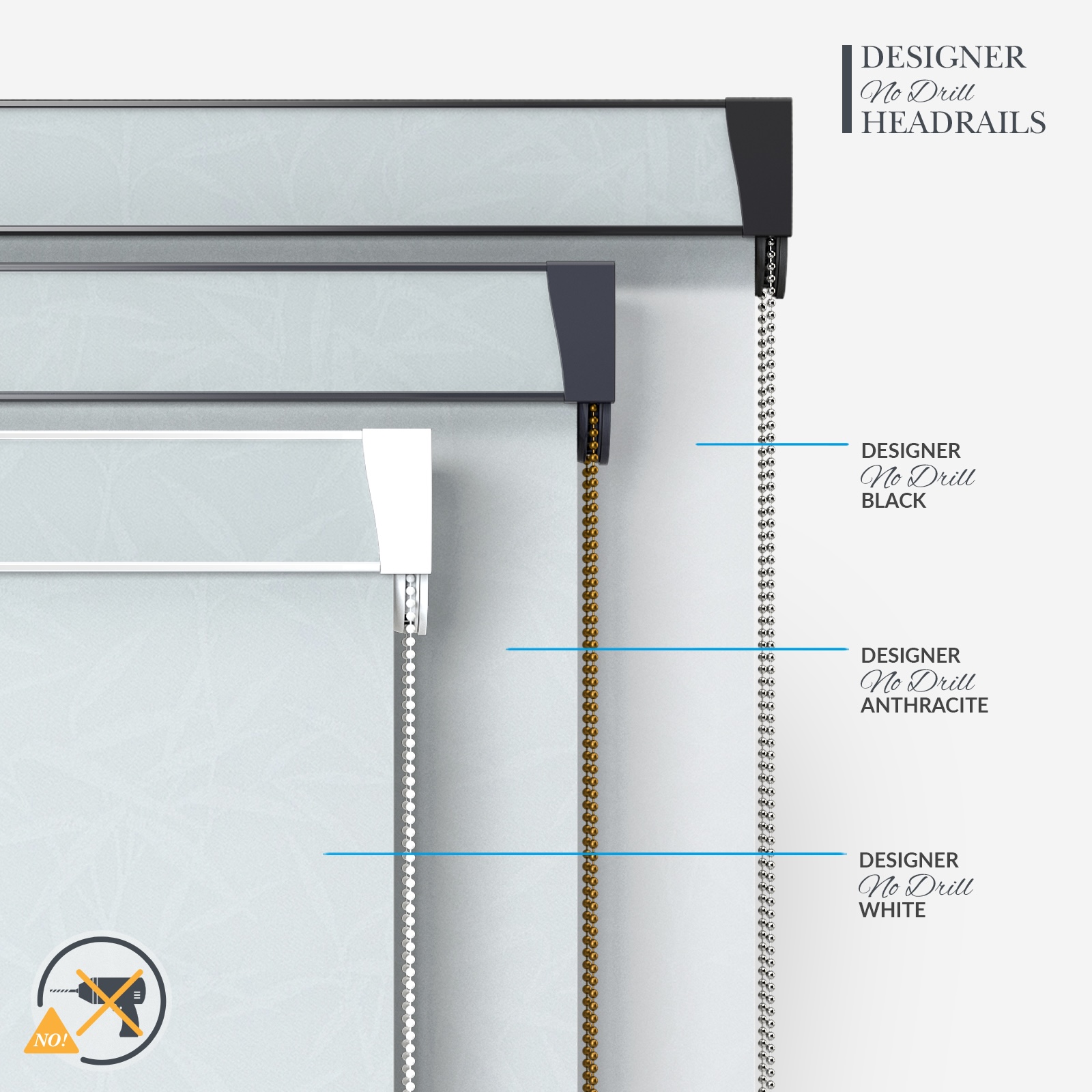 Bamboo White Roller Blind | Blinds Direct