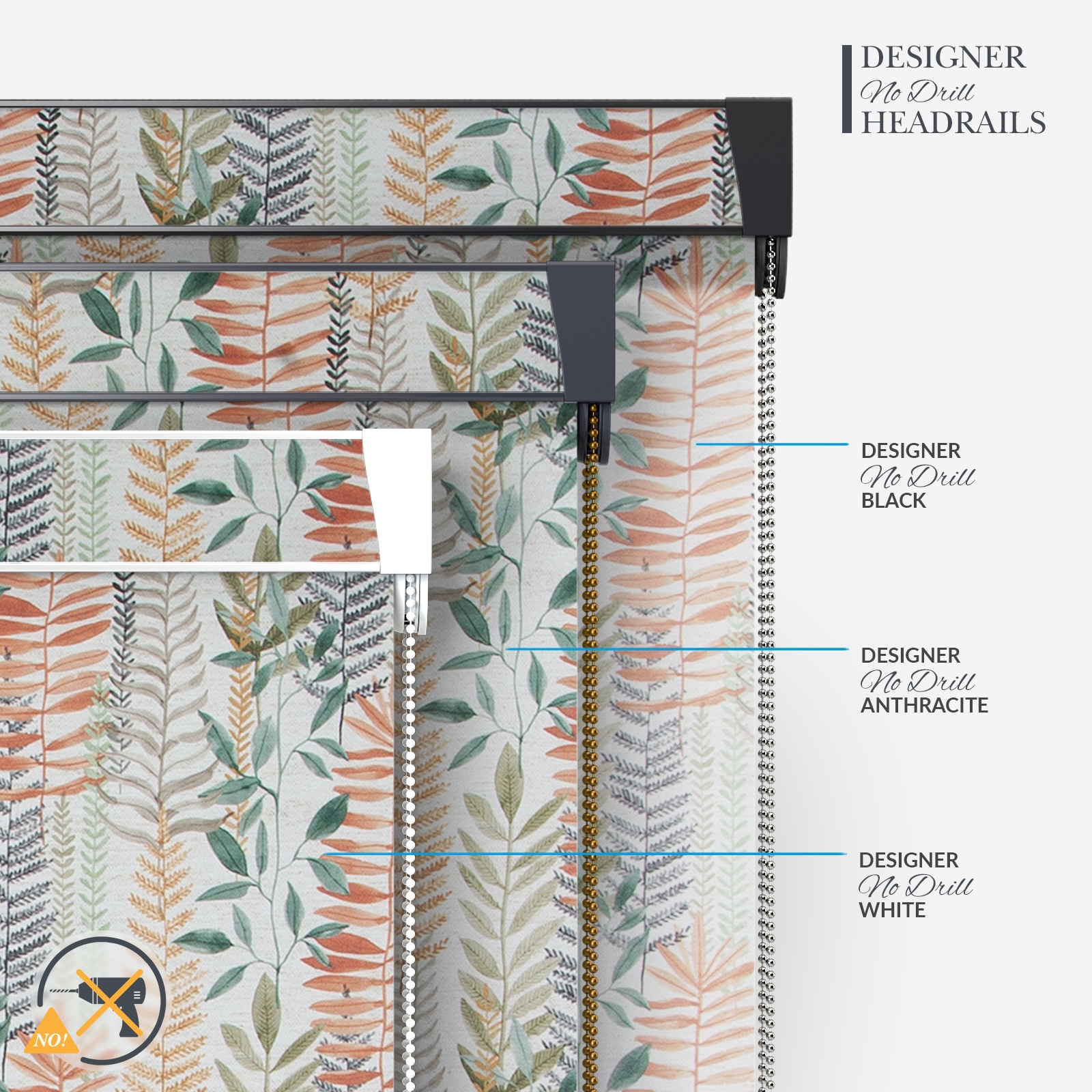 Botanic Rust Roller Blind | Blinds Direct