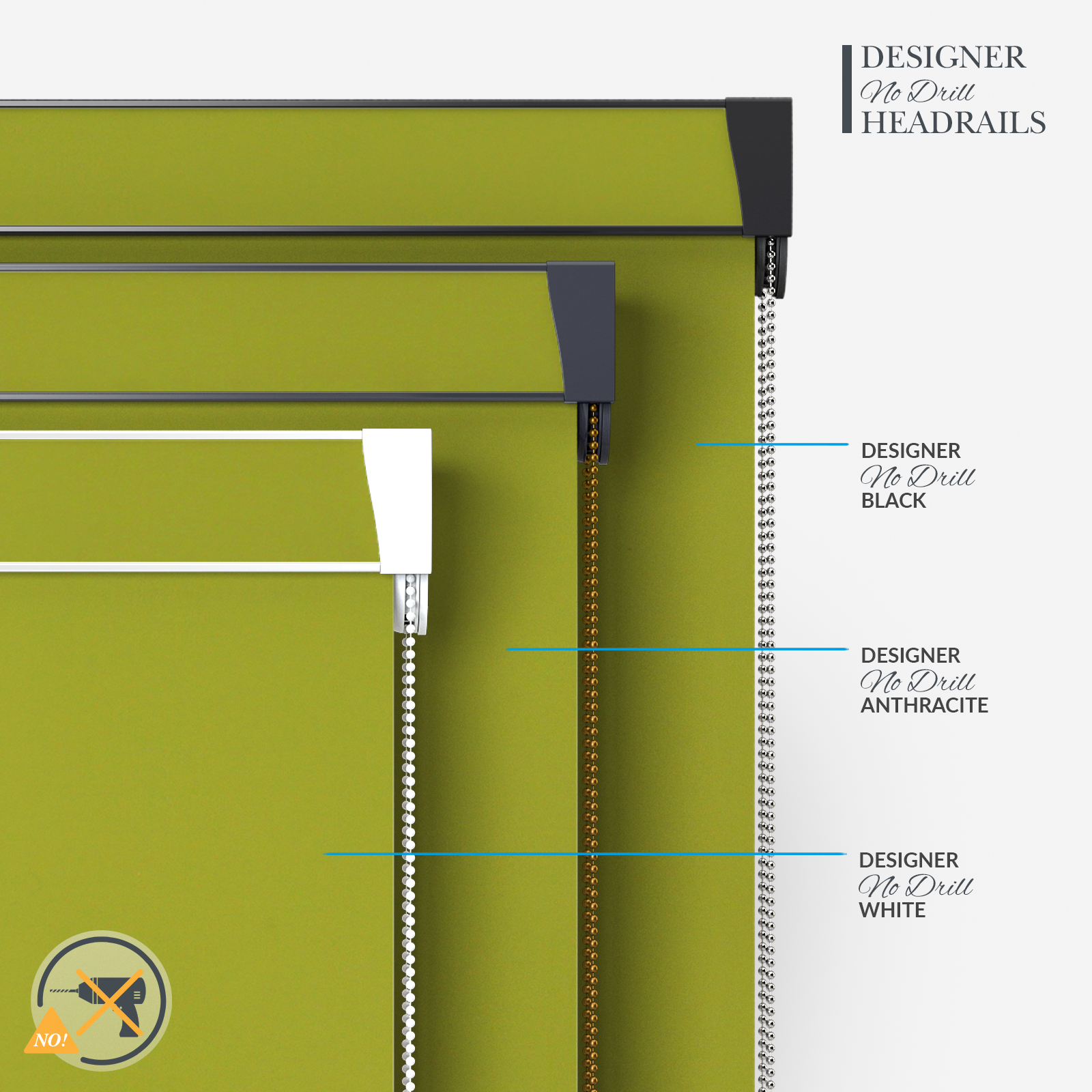 AquaLuxe Lime Roller Blind | Blinds Direct