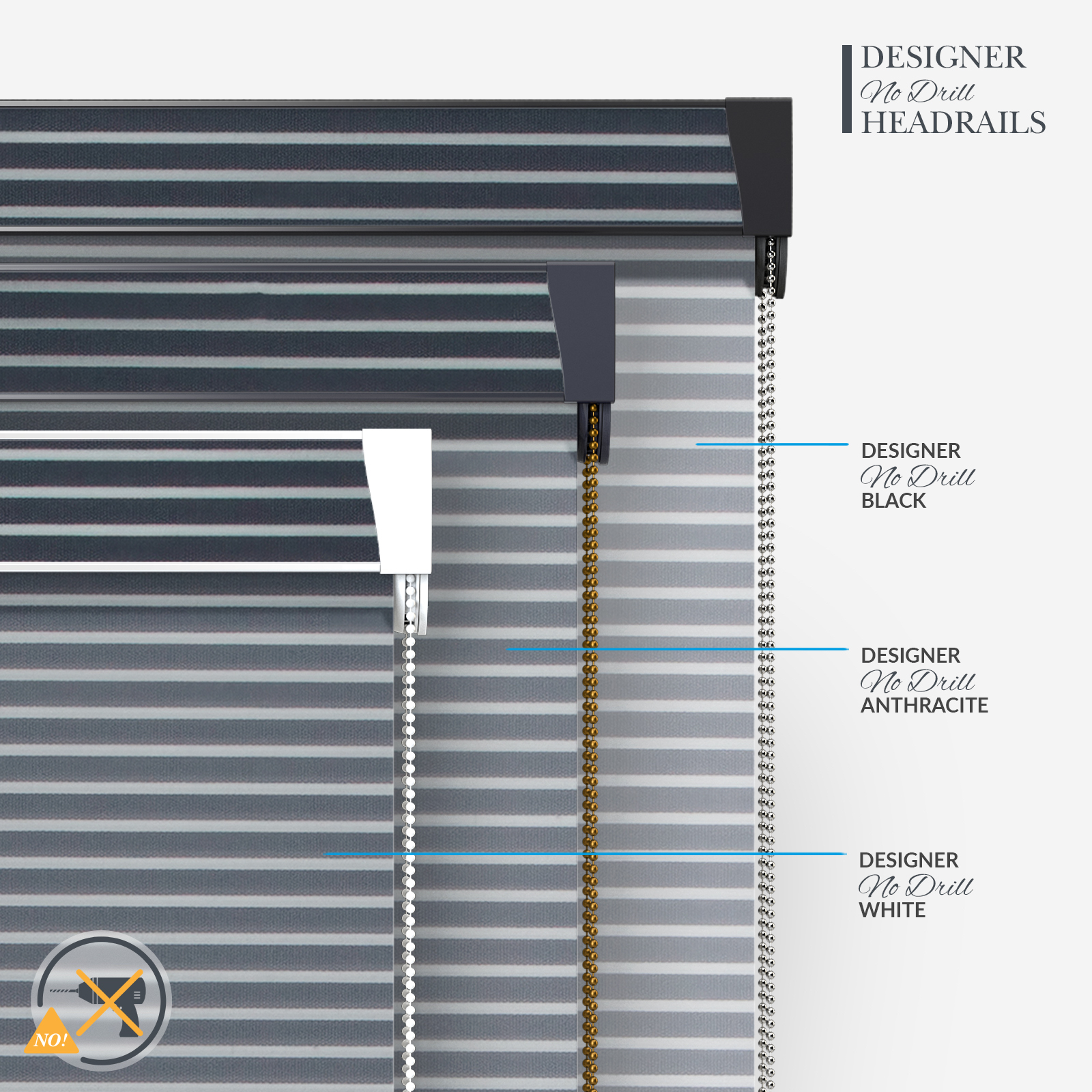 Java Voile Anthracite Roller Blind | Blinds Direct