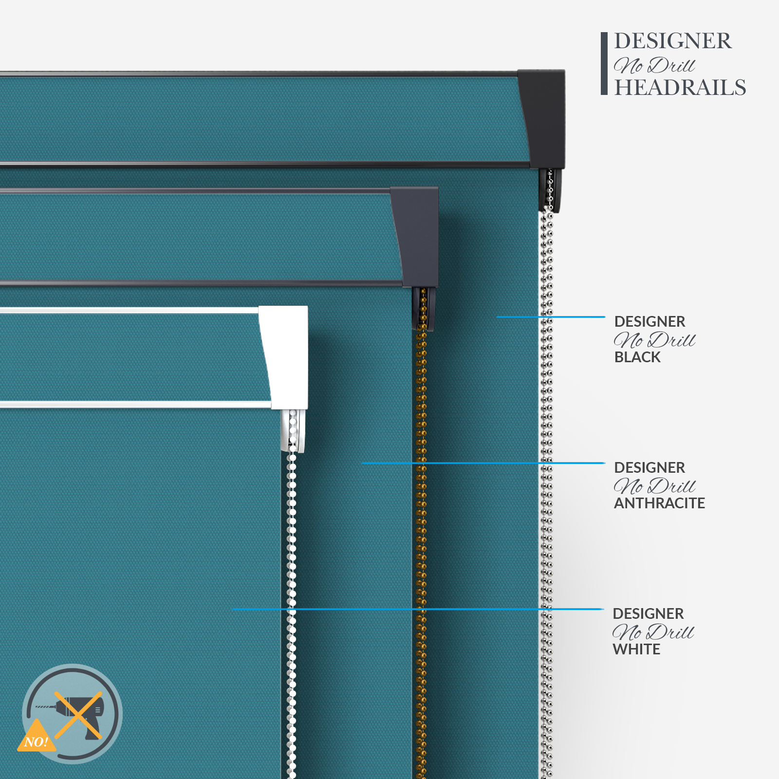 Sonova Studio Essenza French Blue Roller Blind | Blinds Direct