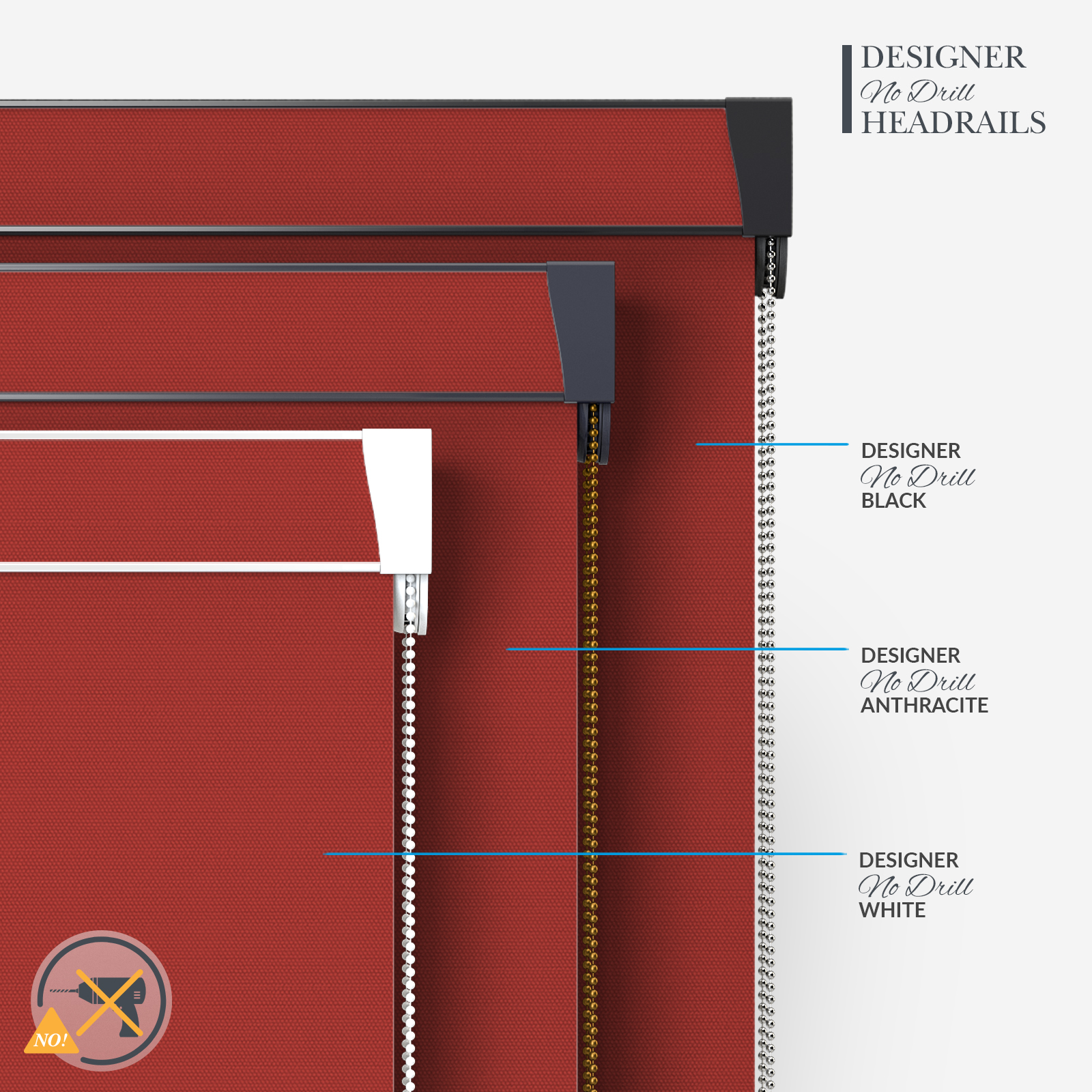 Sonova Studio Essenza Persian Red Roller Blind | Blinds Direct