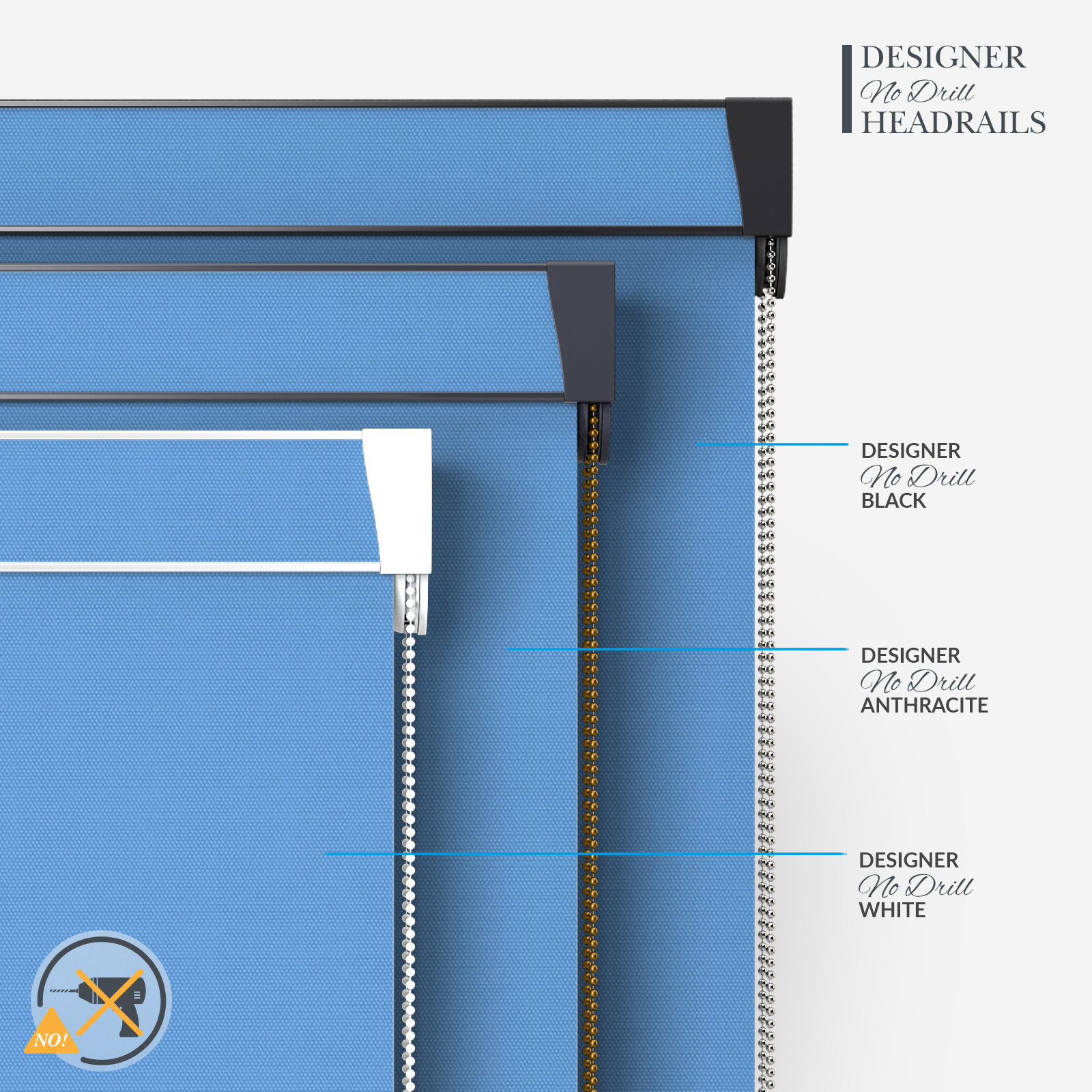 Sonova Studio Essenza Surf Blue Roller Blind | Blinds Direct