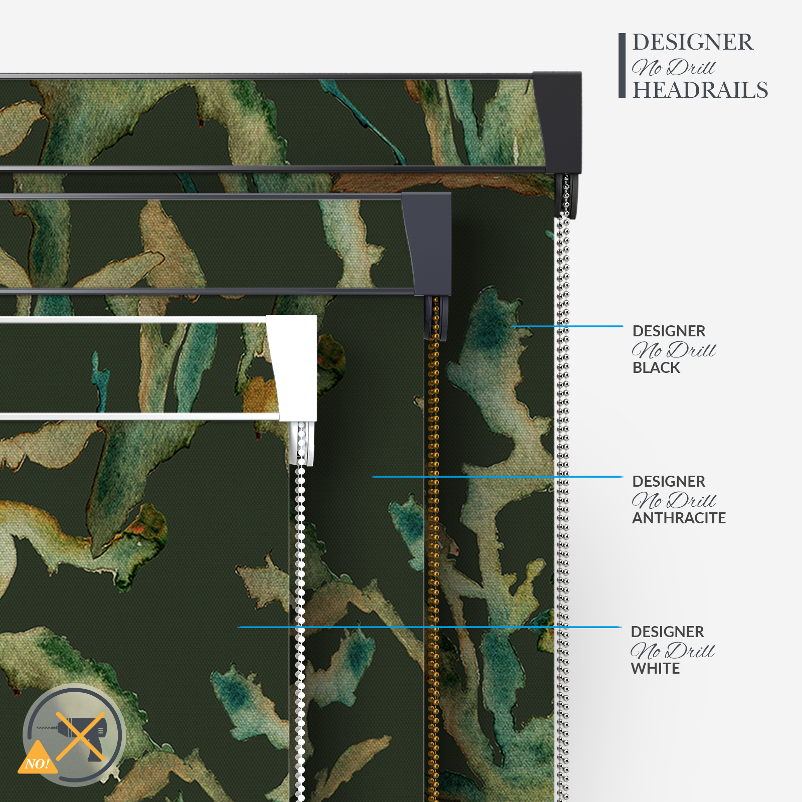 Sonova Studio Nori Seaweed Green Roller Blind | Blinds Direct