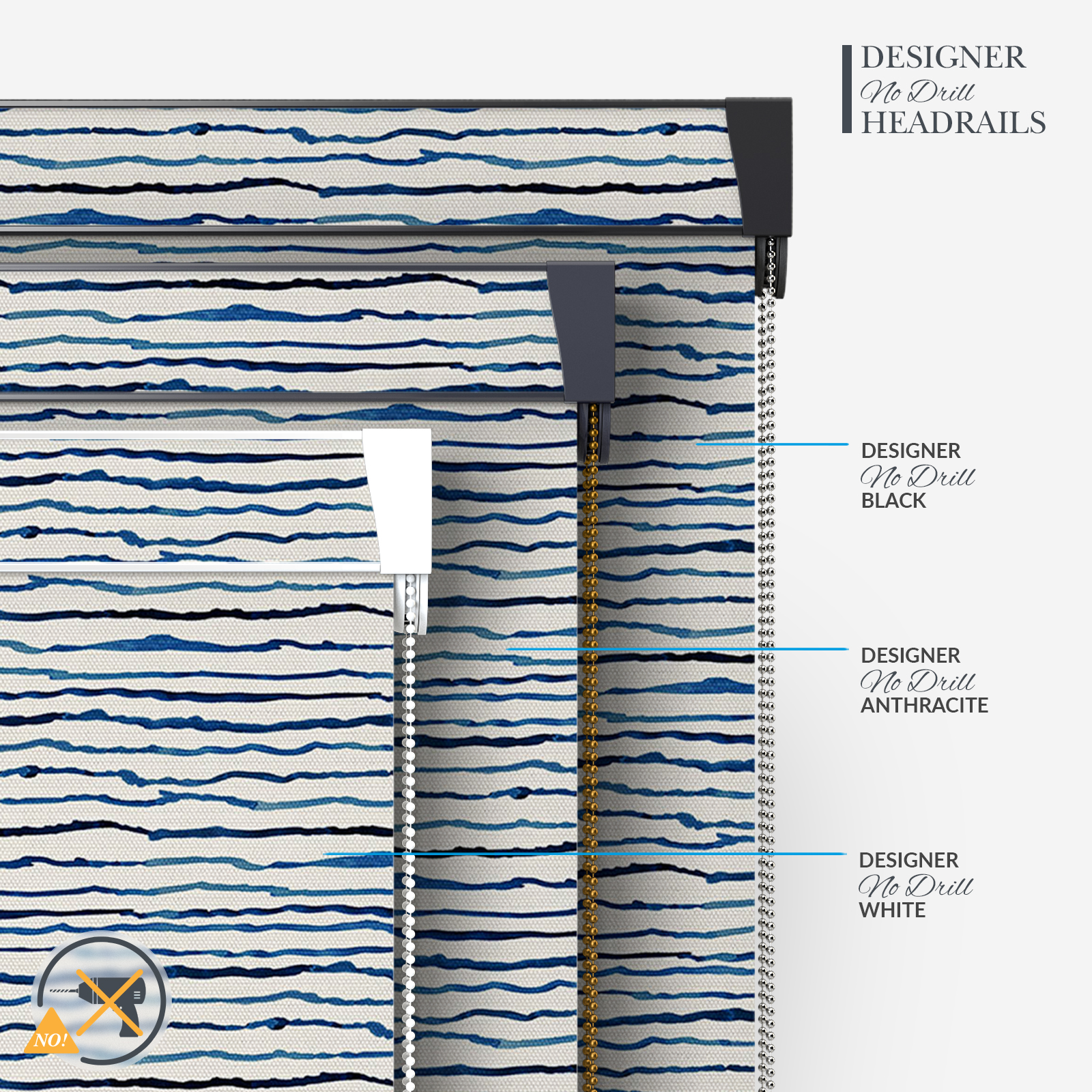 Sonova Studio Ogawa Midnight Blue Roller Blind | Blinds Direct