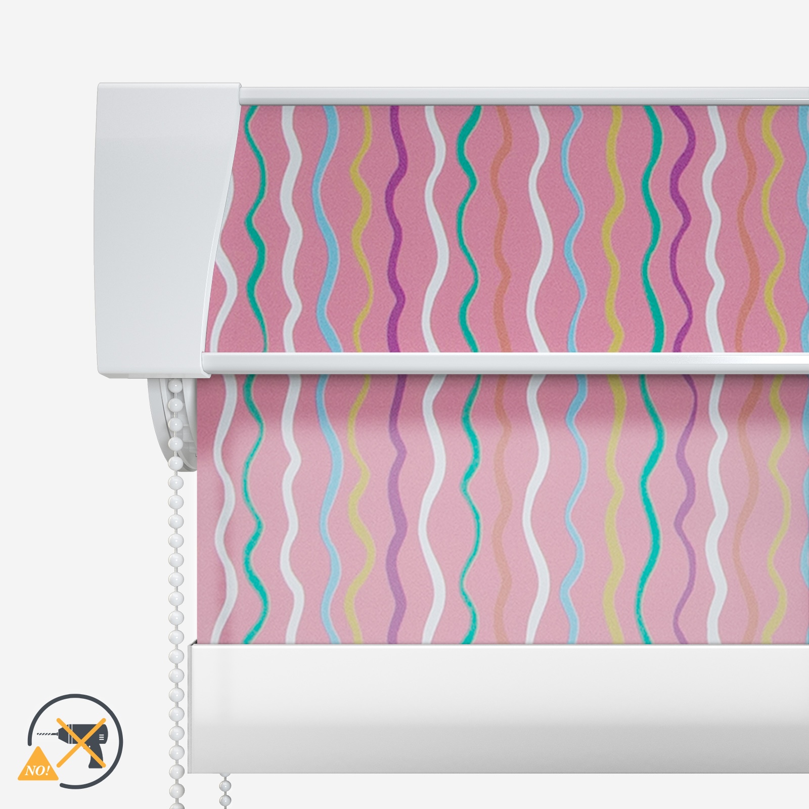 Bounce Pink Roller Blind