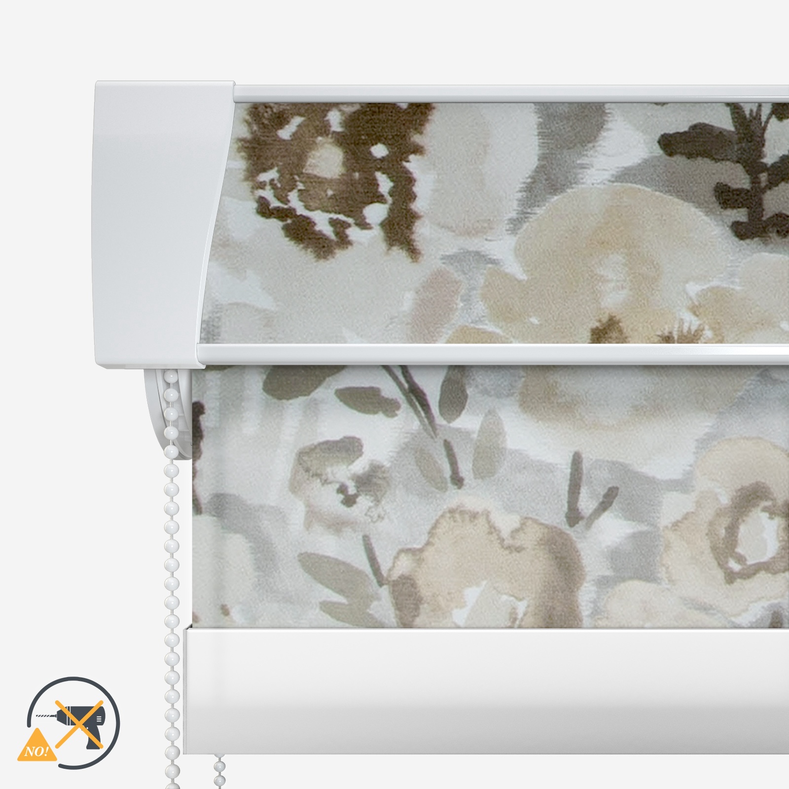 Mabel Grey Roller Blind | Blinds Direct