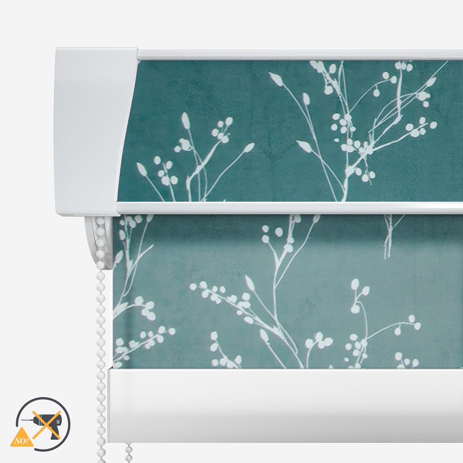 Boho Teal Roller Blind | Blinds Direct