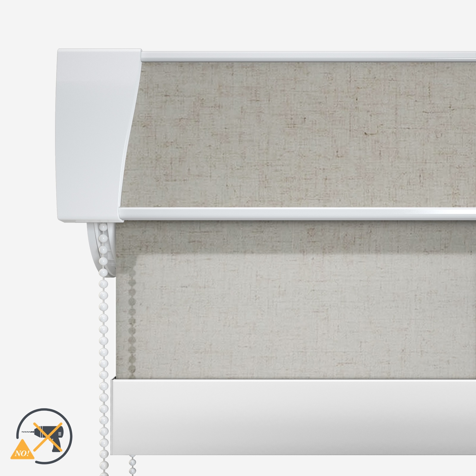 Dune Voile Linen Roller Blind | Blinds Direct