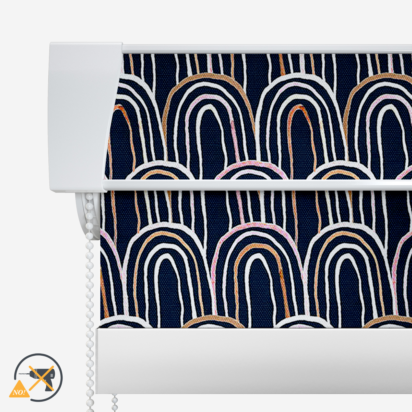 Sonova Studio All Over Rainbow Blueberry Roller Blind | Blinds Direct