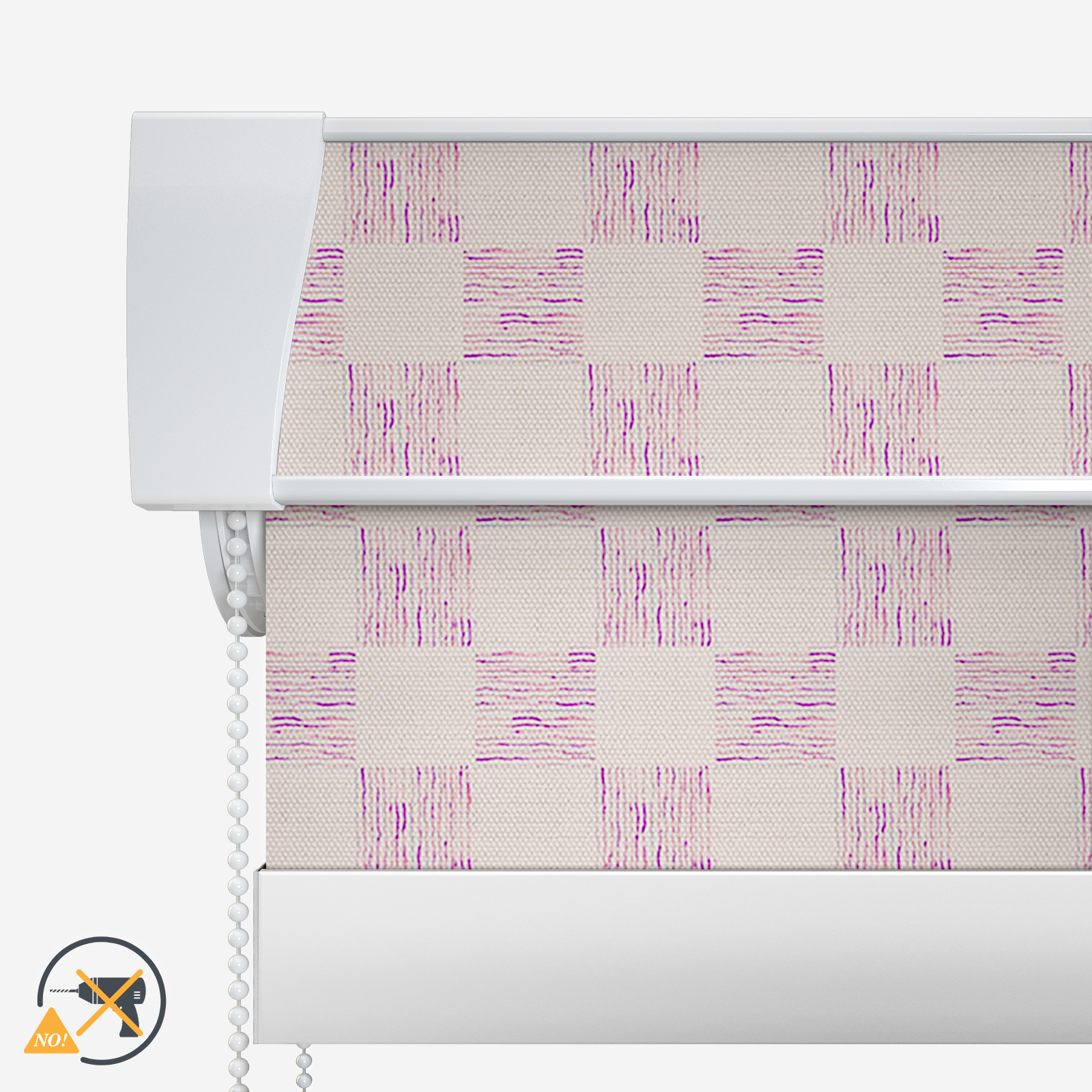 Sonova Studio Crosshatch Candy Pink Roller Blind | Blinds Direct