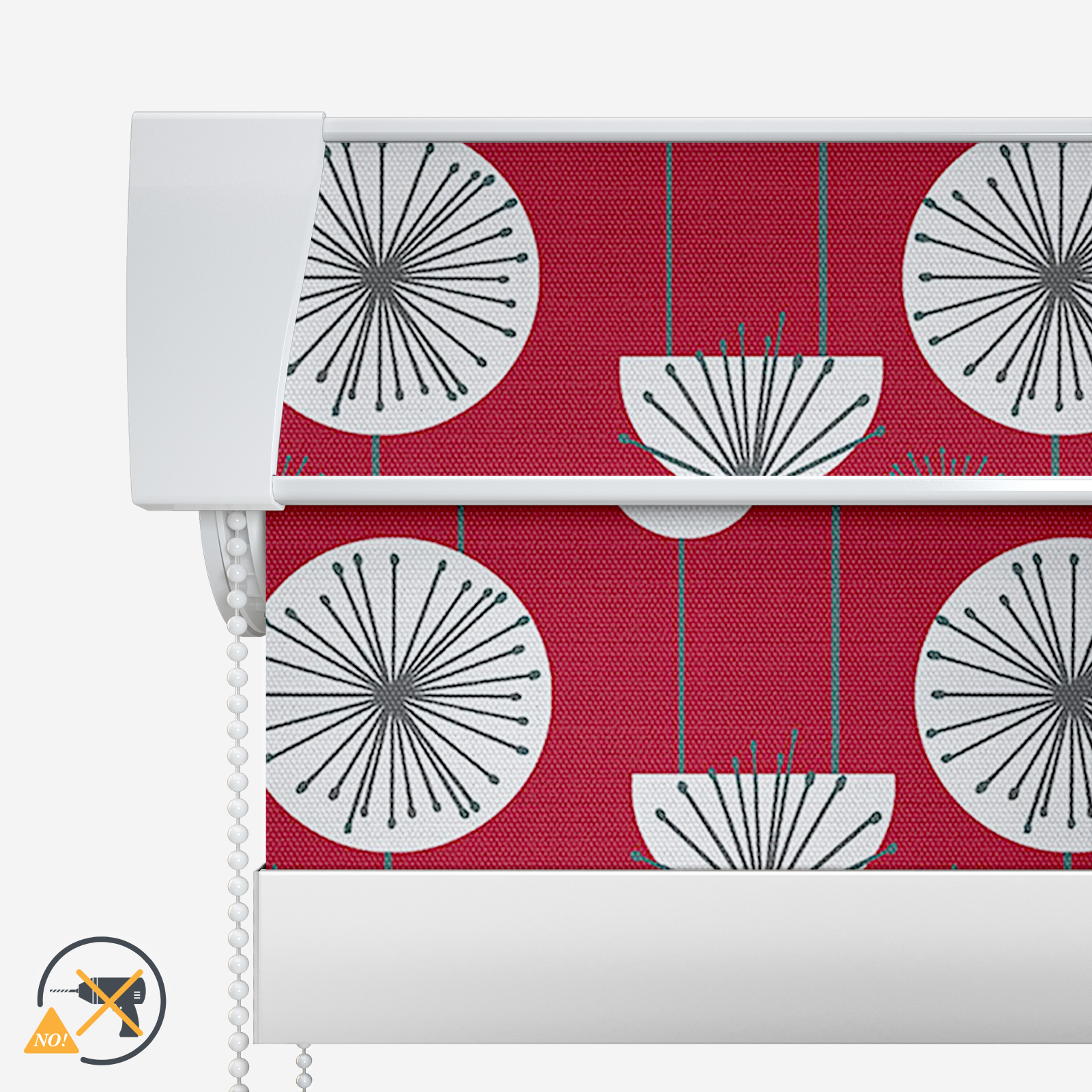Sonova Studio Nordic Pods Chilli Red Roller Blind | Blinds Direct