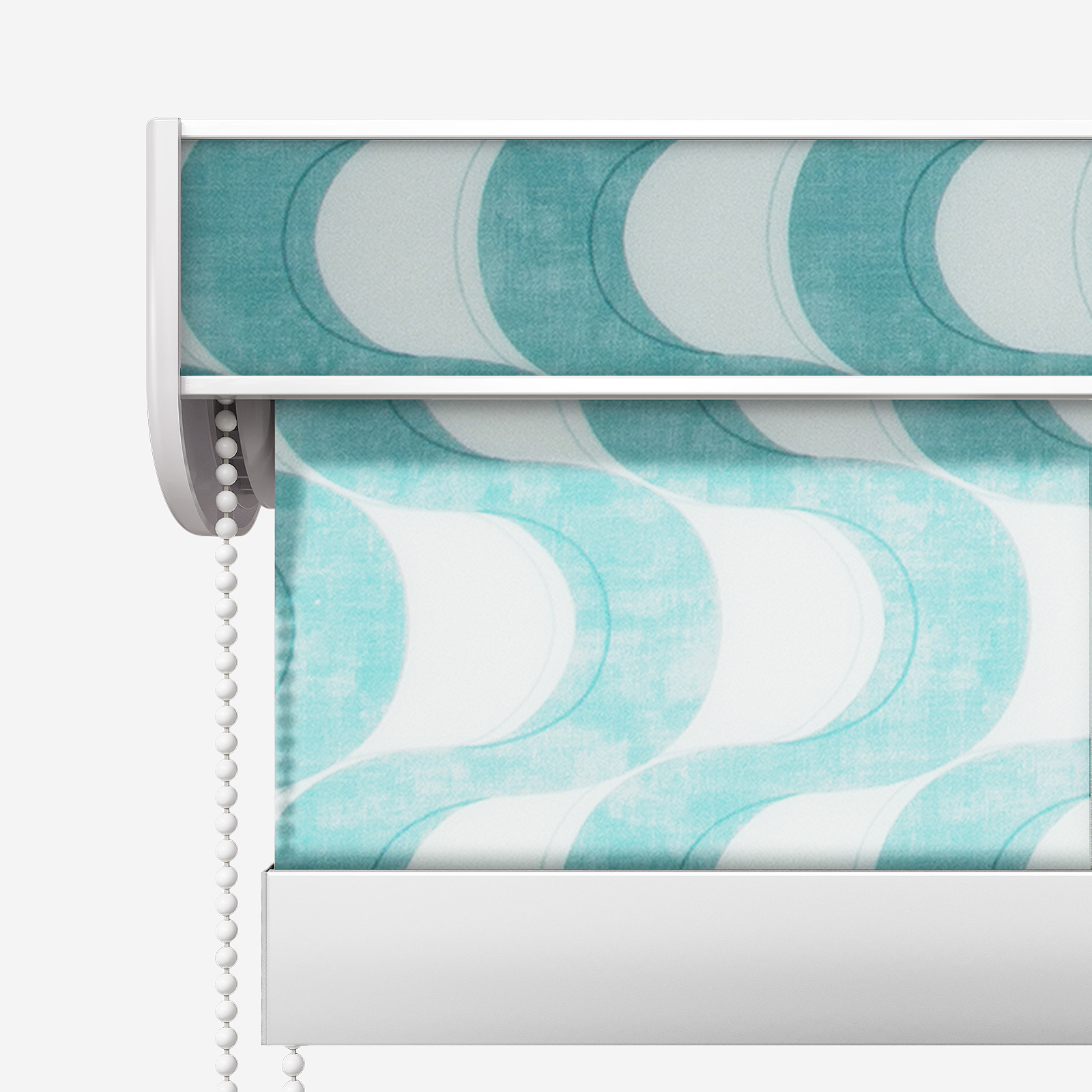 Wave Teal Roller Blind | Blinds Direct