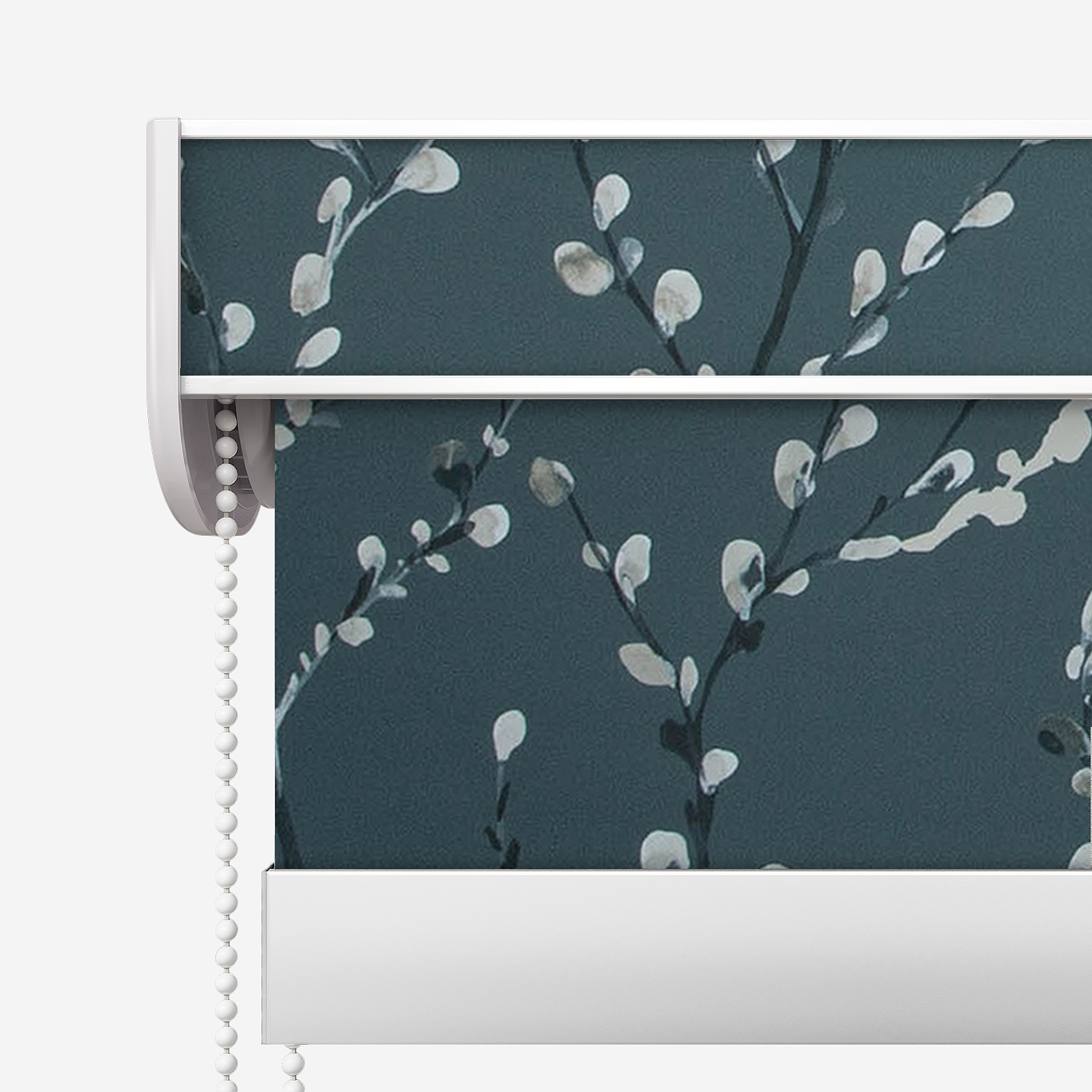 Willow Cool Blue Roller Blind | Blinds Direct