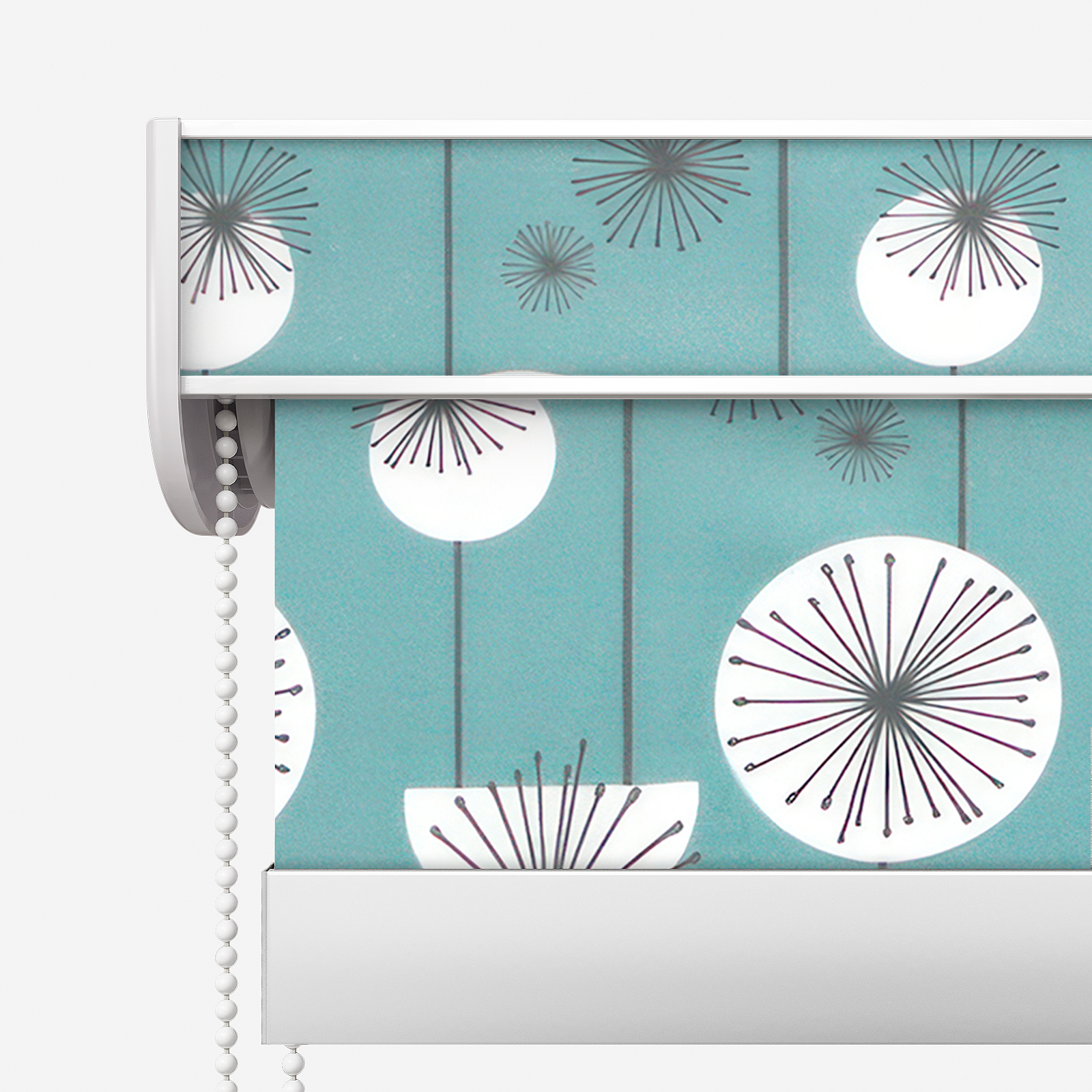 Sonova Studio Nordic Pods Teal Roller Blind