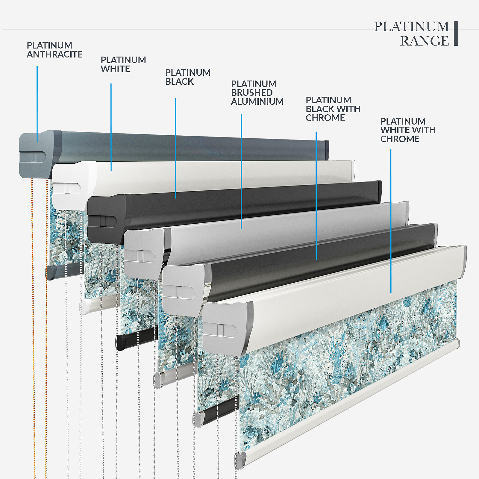 Sonova Studio Nautical Nirvana Dusk Blue Roller Blind | Blinds Direct