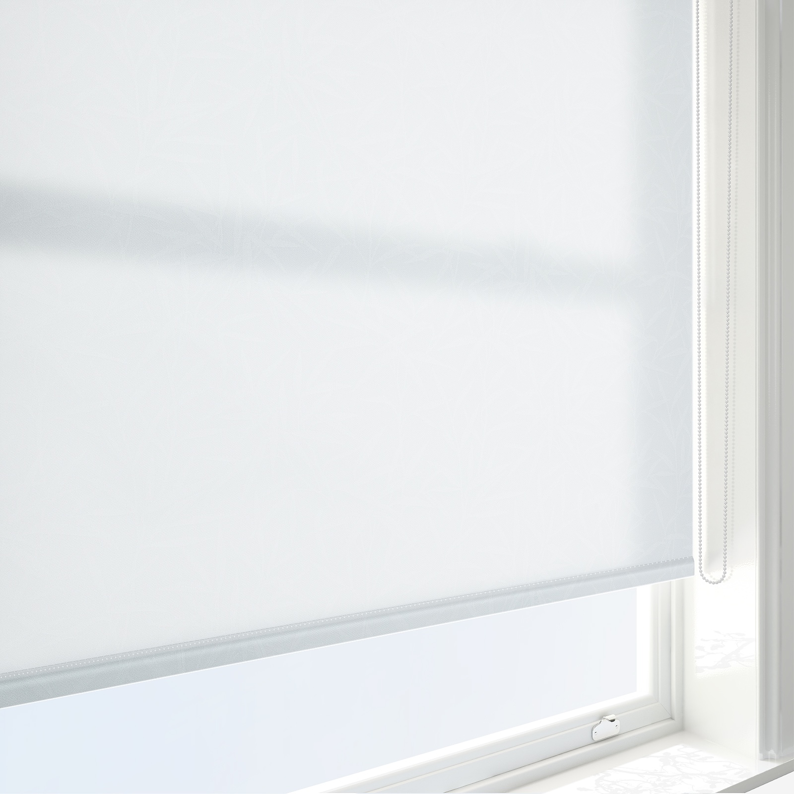 Bamboo White Roller Blind | Blinds Direct