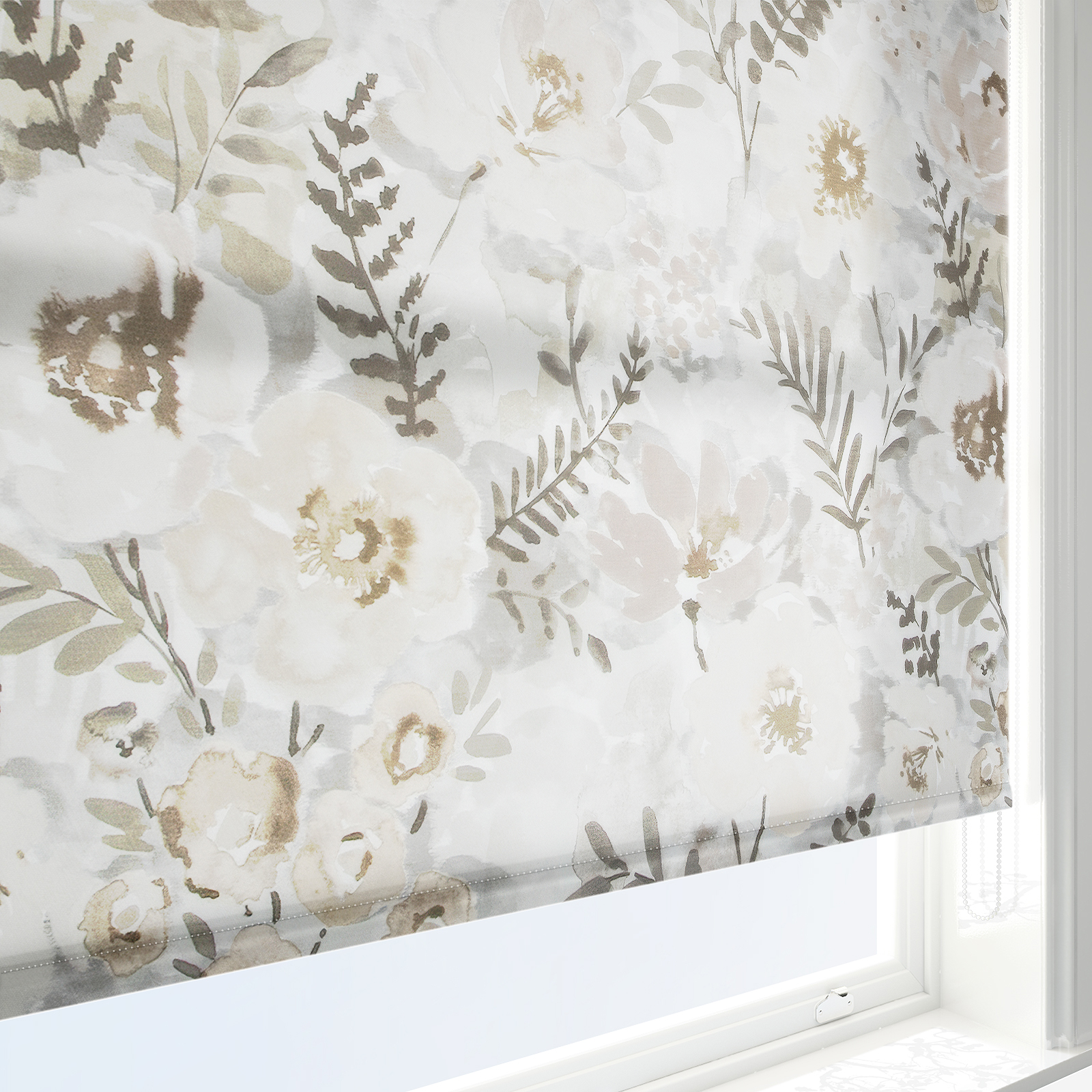 Mabel Grey Roller Blind | Blinds Direct